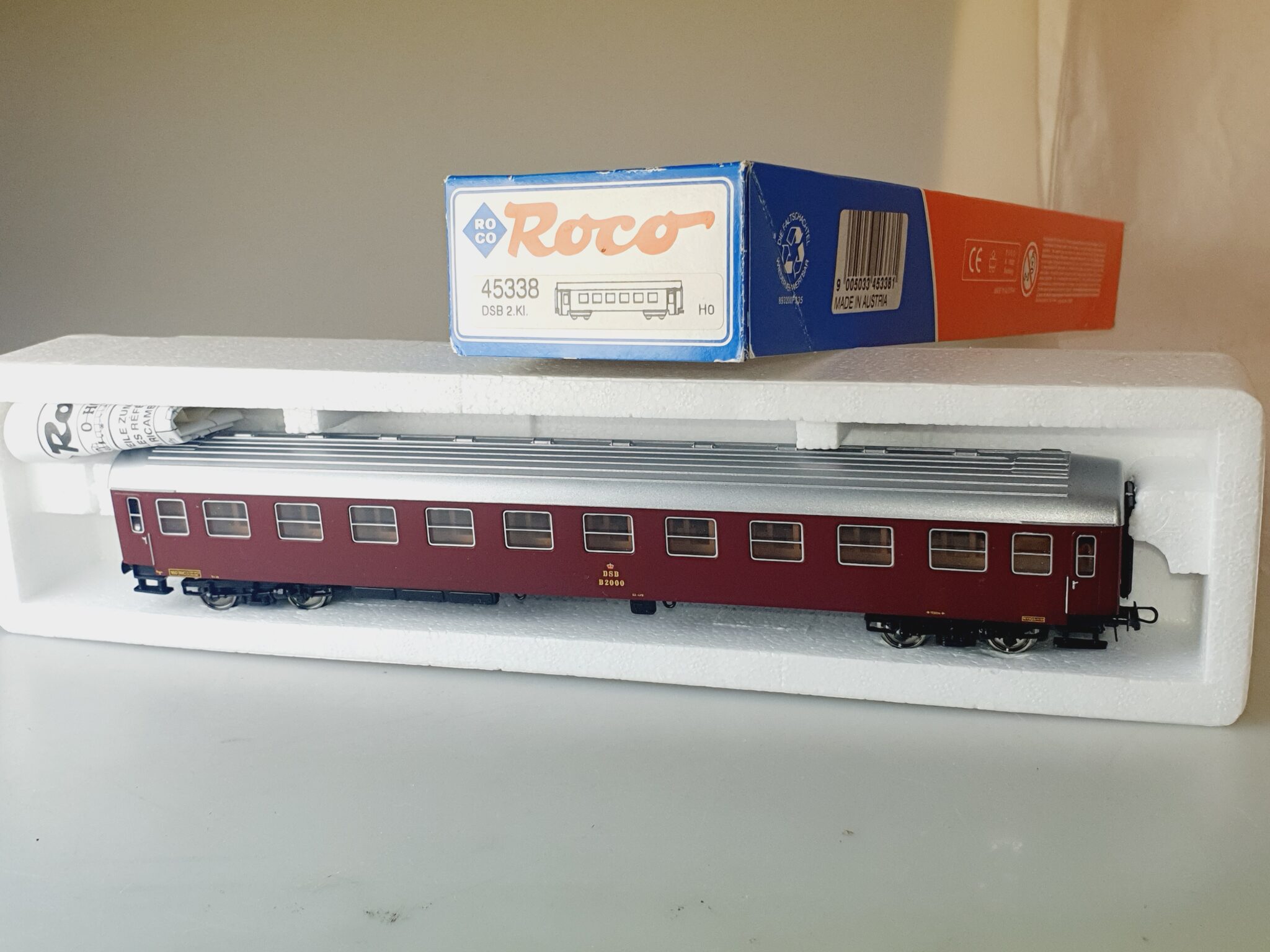 h0 Roco 45338 DSB Personenwagen 2.Kl., neu/ovp – gearontologist