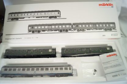 h0 Märklin 41322 Eilzugwagen-Set, neu – gearontologist