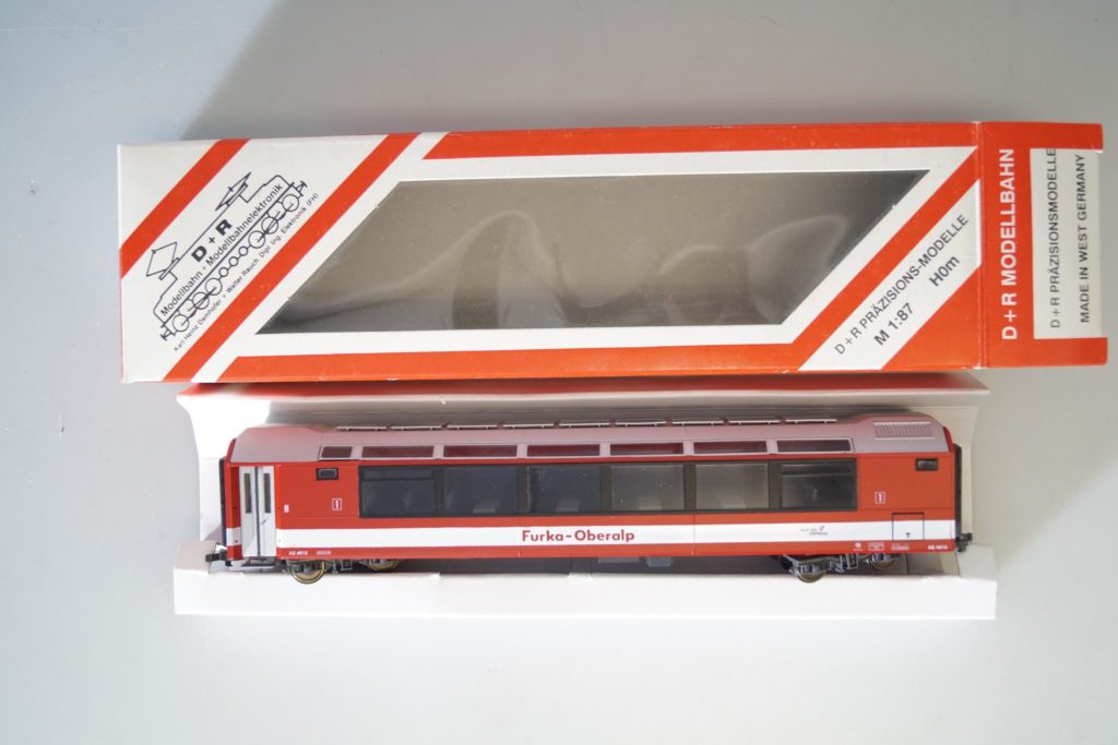 h0m D+R Modellbahn 20013 Panoramawagen Furka-Oberalp, neuw.ovp - gearontologist