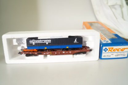 ROCO H0 46354 Tiefladewagen Novatrans, neu - gearontologist