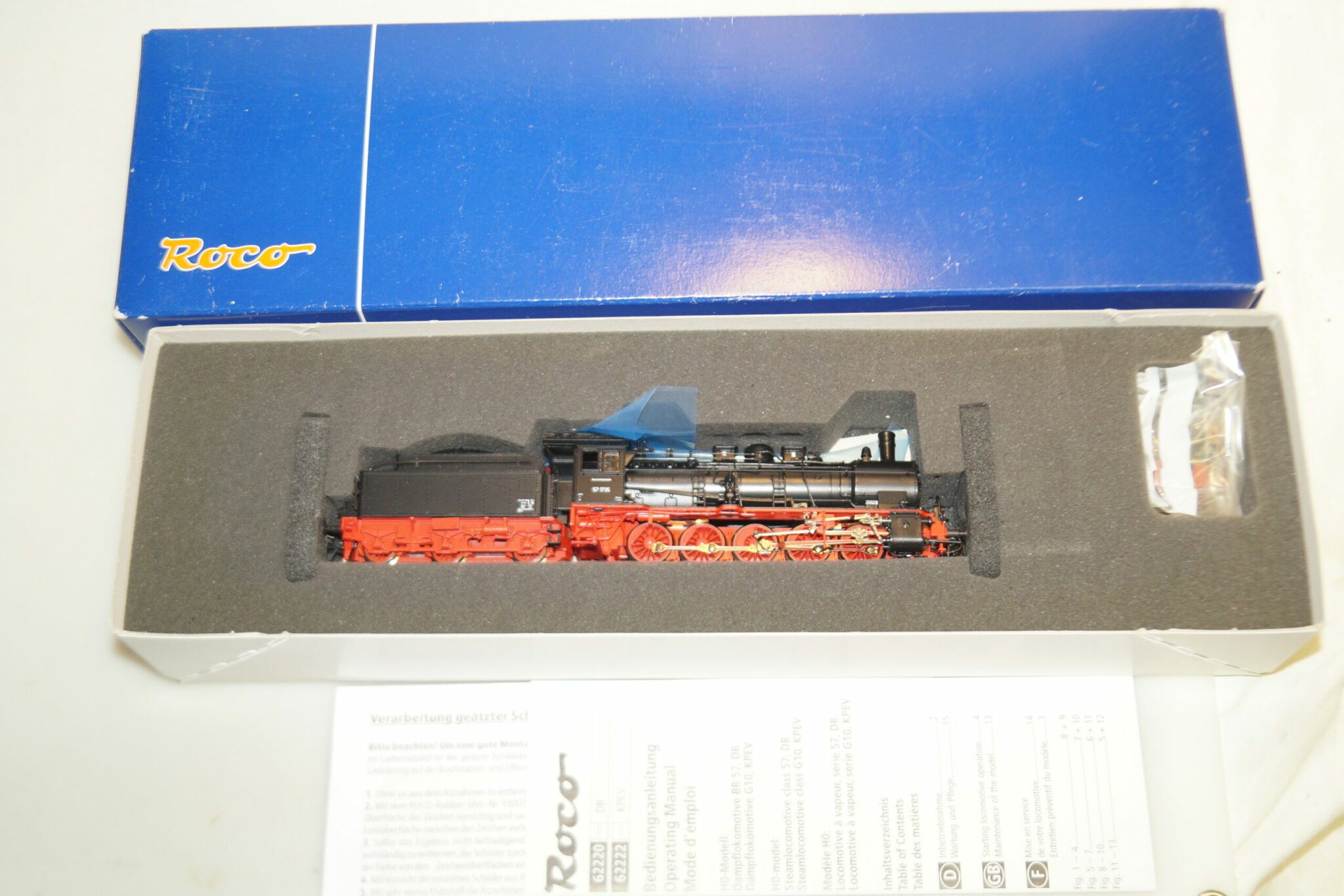 h0 Roco 62220 Dampflok Br 57 1735, neuw./ovp/DSS - gearontologist