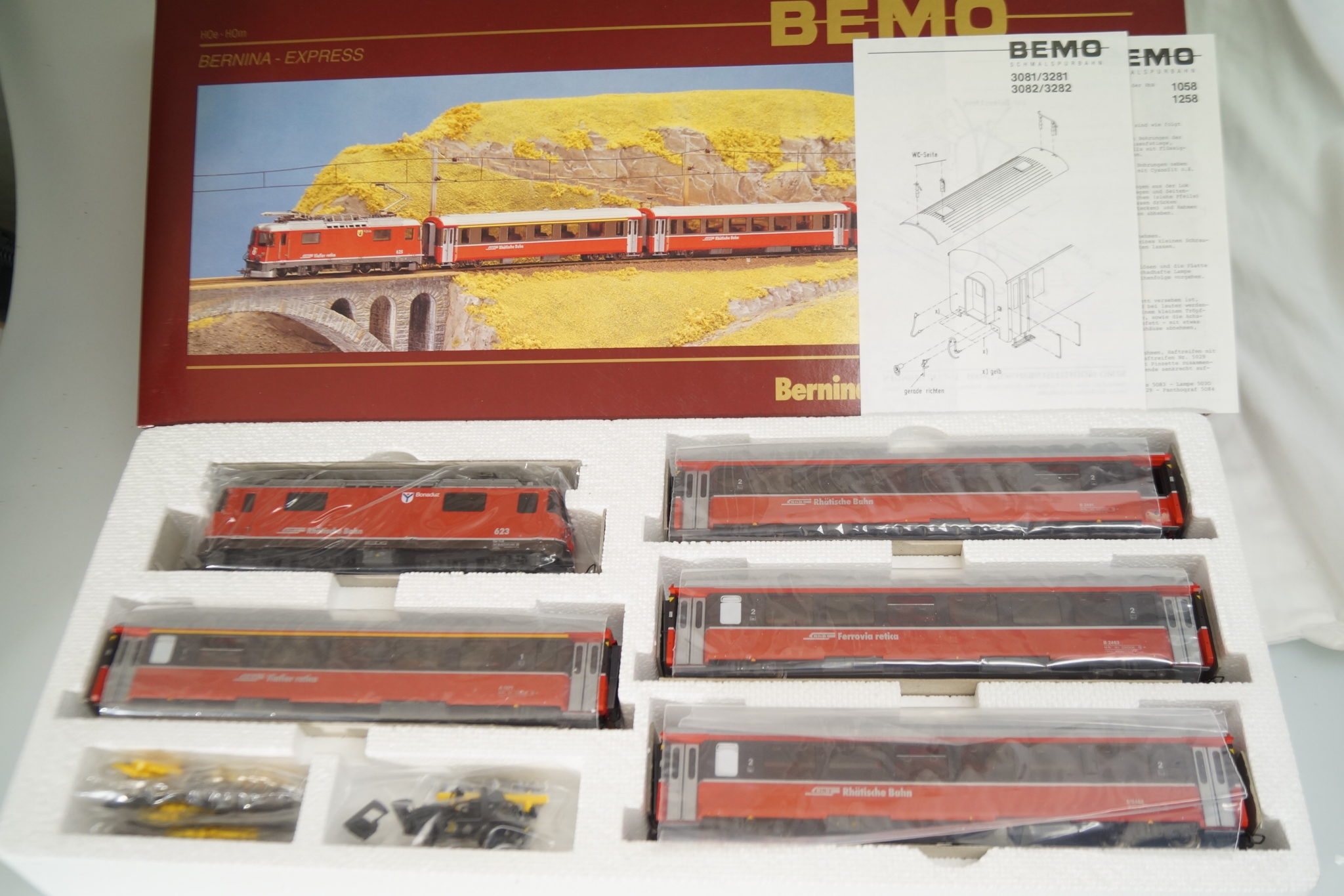 Spur H0m: Bemo 7258 130 Bernina-Express, neu - gearontologist