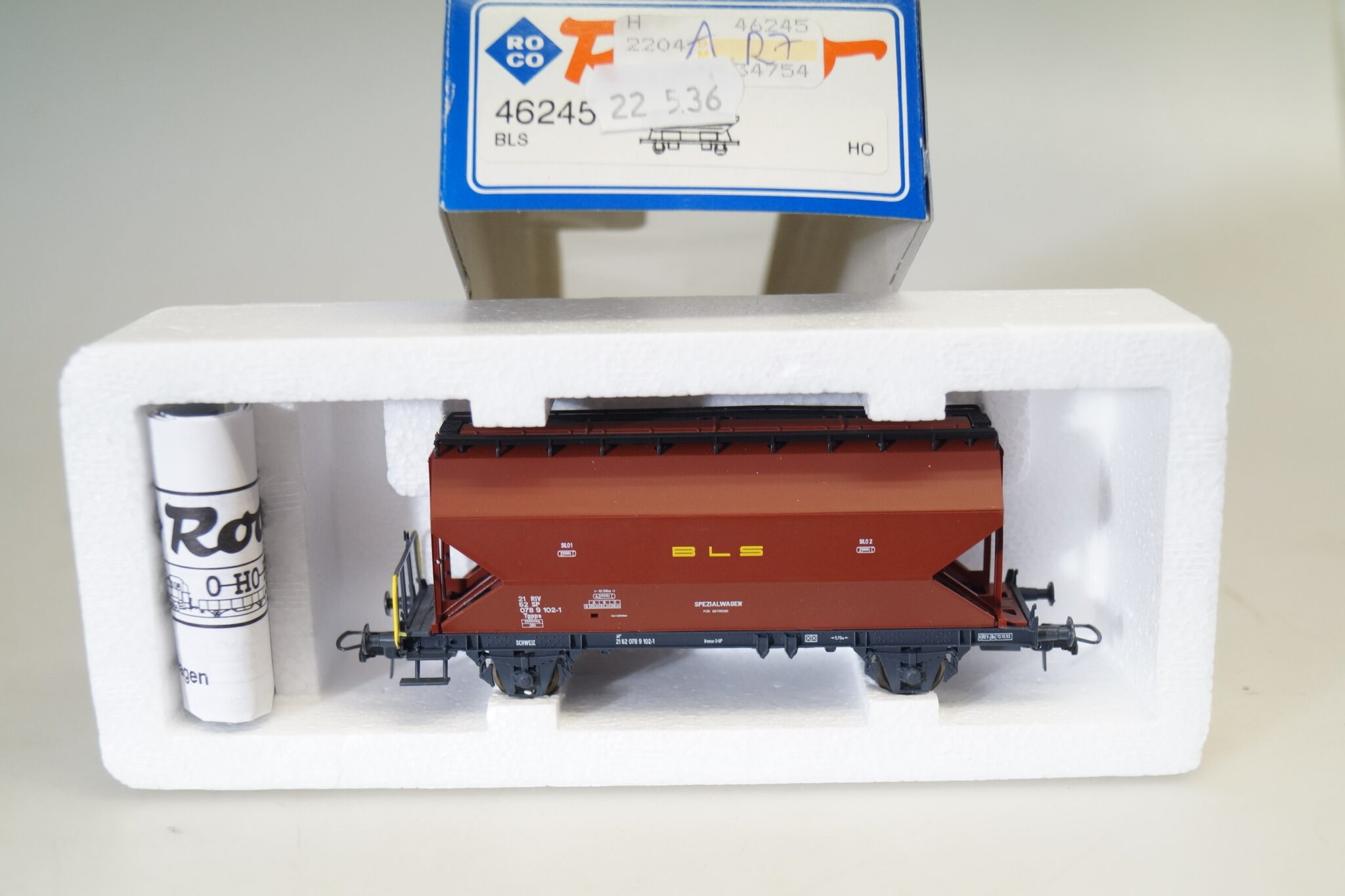 H0 ROCO: 46245 SILOWAGEN 'BLS', TOP, OVP - gearontologist