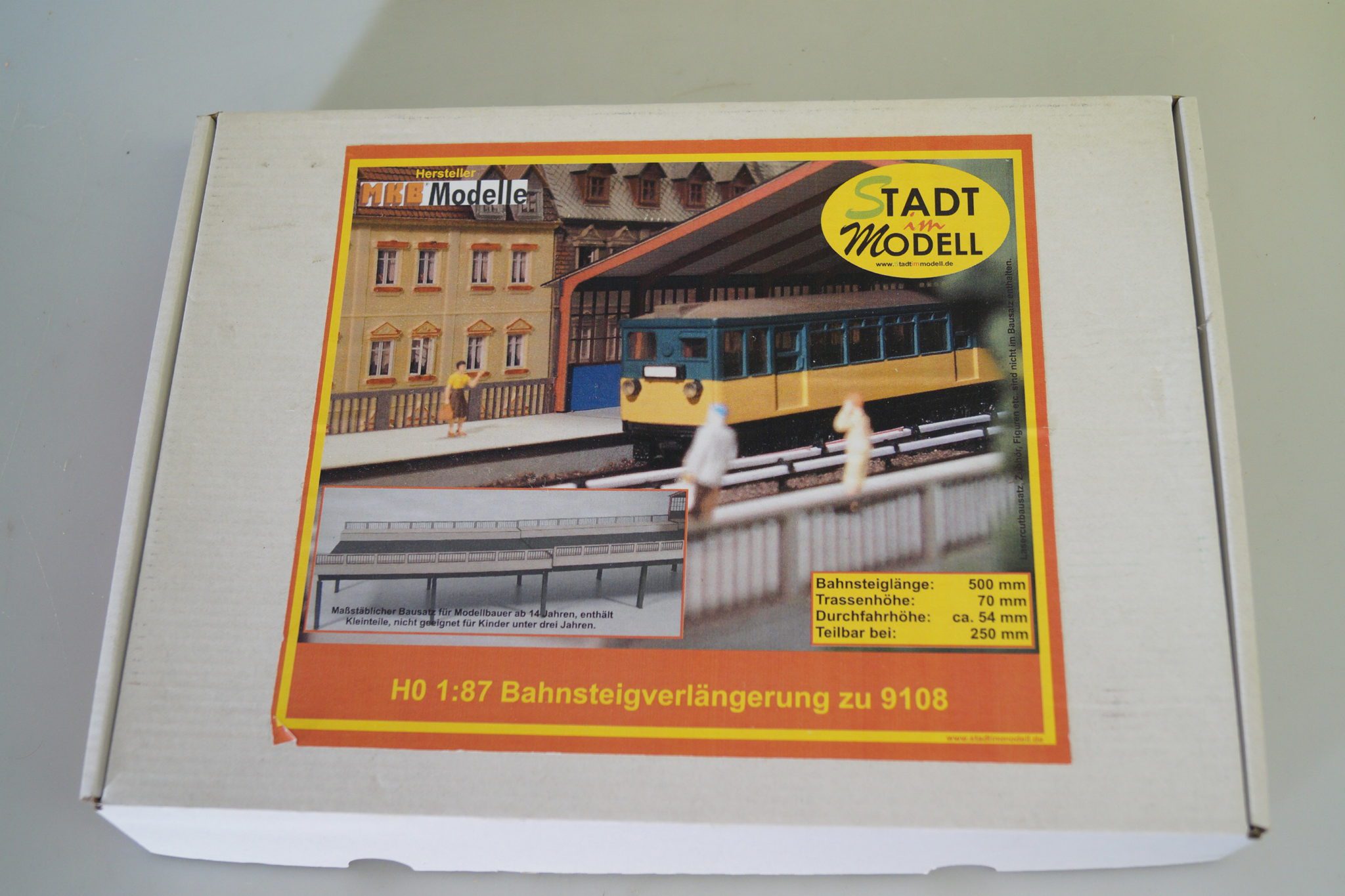 h0 MKB/Stadt im Modell 9109 Bahnsteigverlängerung zu 9108, neu/ovp ...