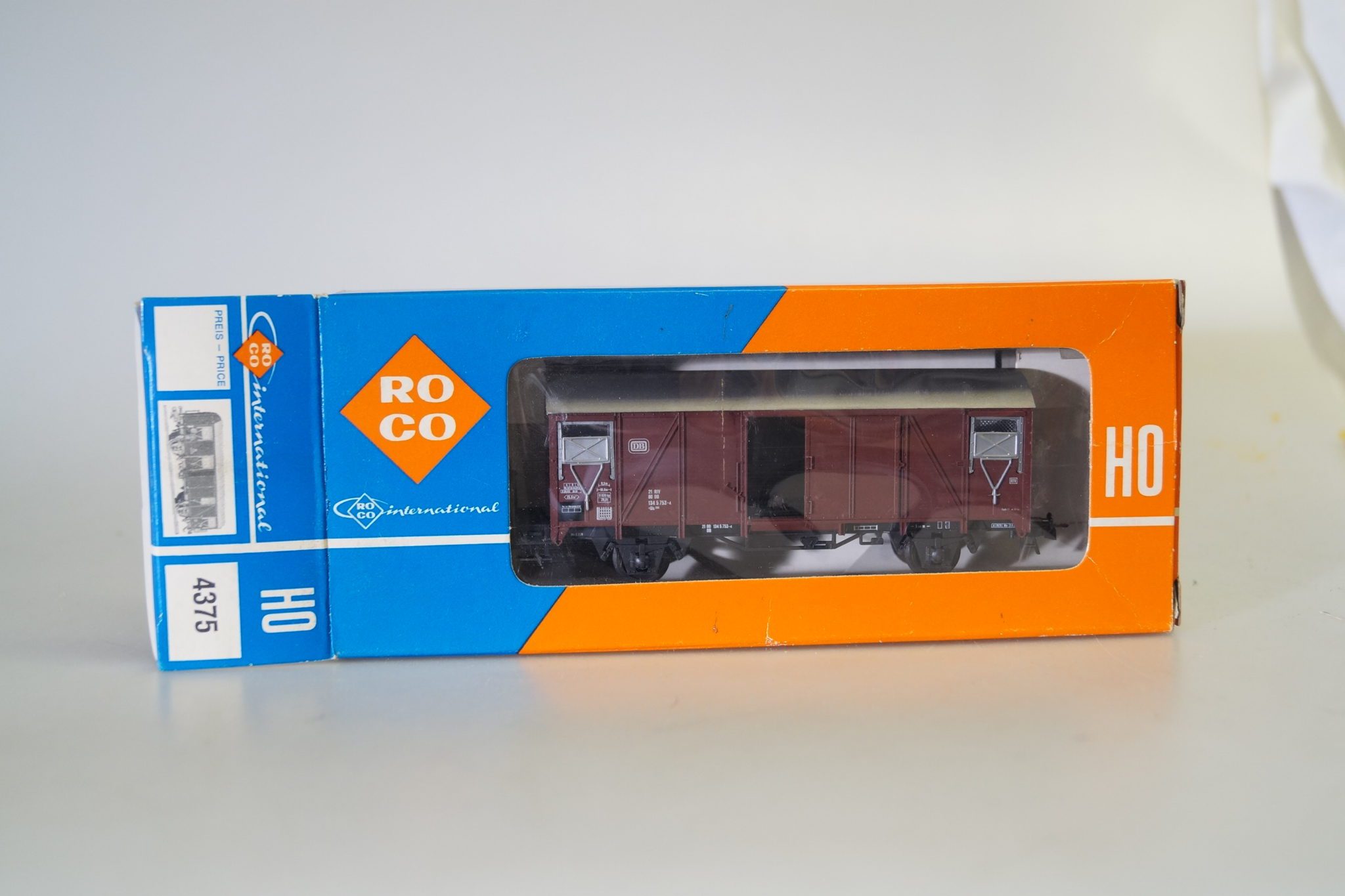 h0: Roco 4375 Ged.Güterwagen Gbrs-V, top/ovp - gearontologist