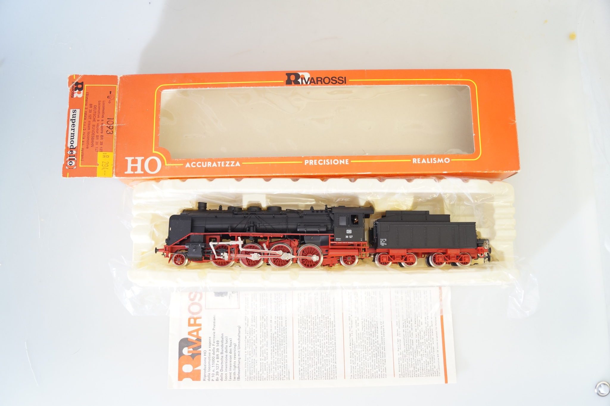 H0 AC! Rivarossi 1093 Dampflok Br 39 127, neuw./ovp - gearontologist