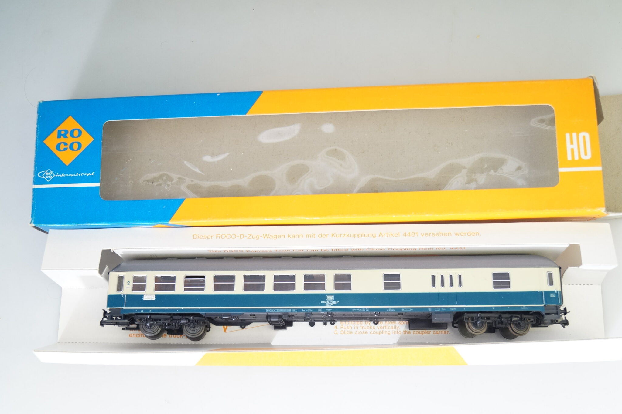 H0 4258 ROCO ‚ABTEIL-GEPÄCKWAGEN 2.KL.‘, TOP/OVP - gearontologist