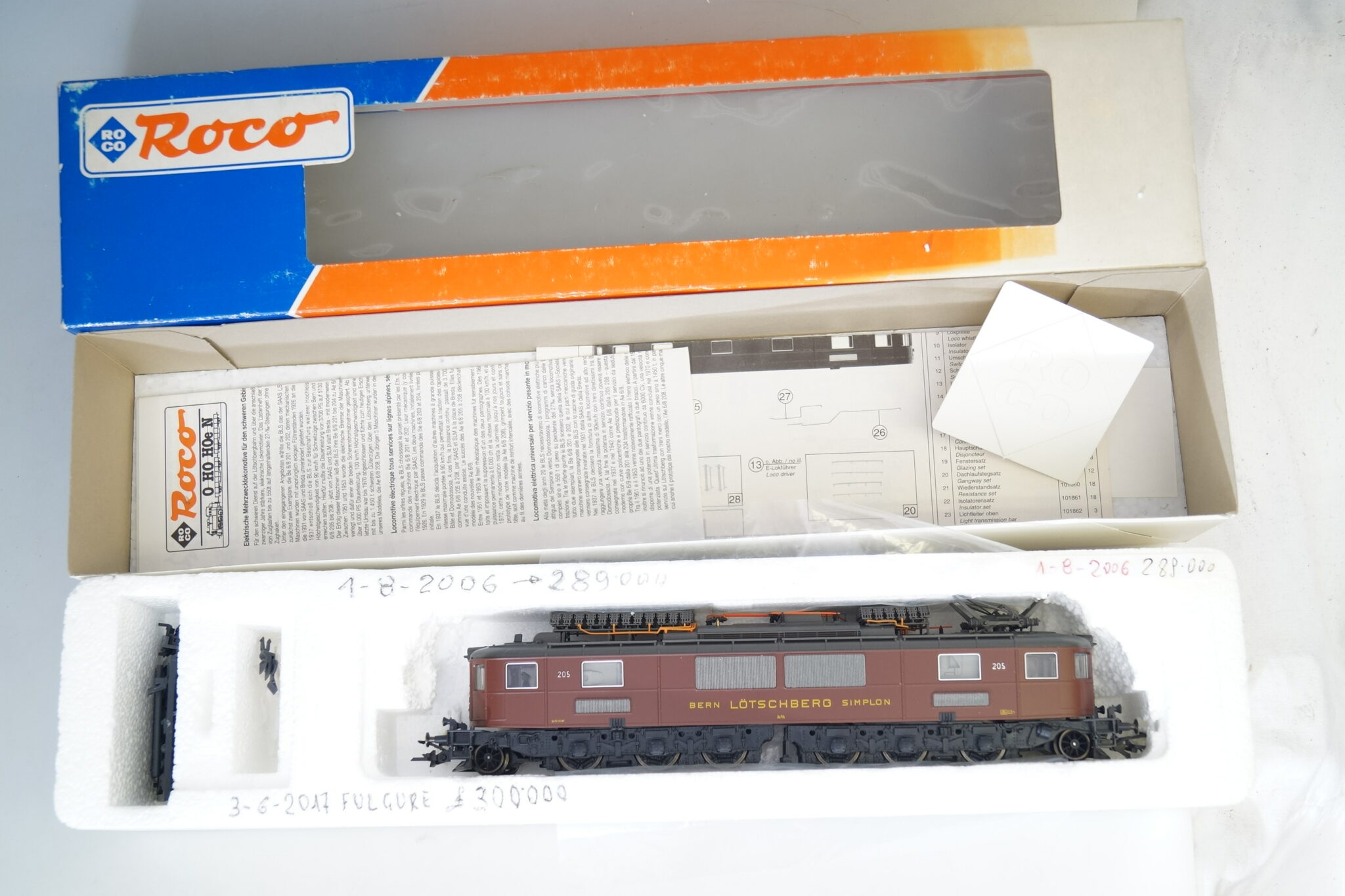 H0 ROCO: 43710 Ae 6/8 'LÖTSCHBERGLOK' OVP, TOP - gearontologist