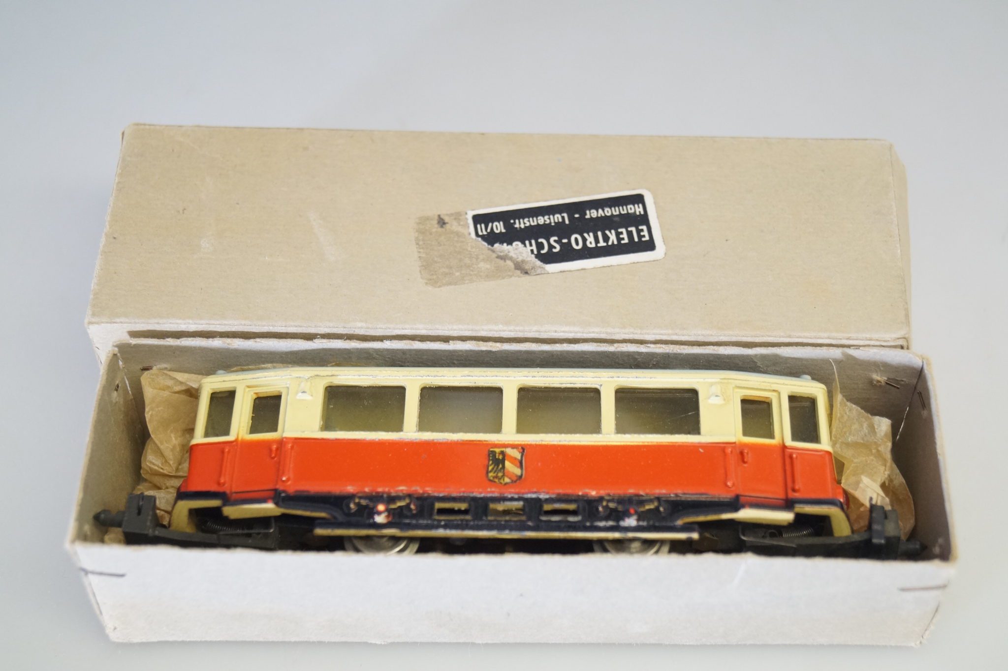 h0 Hamo Strassenbahn Beiwagen weiss-rot - gearontologist