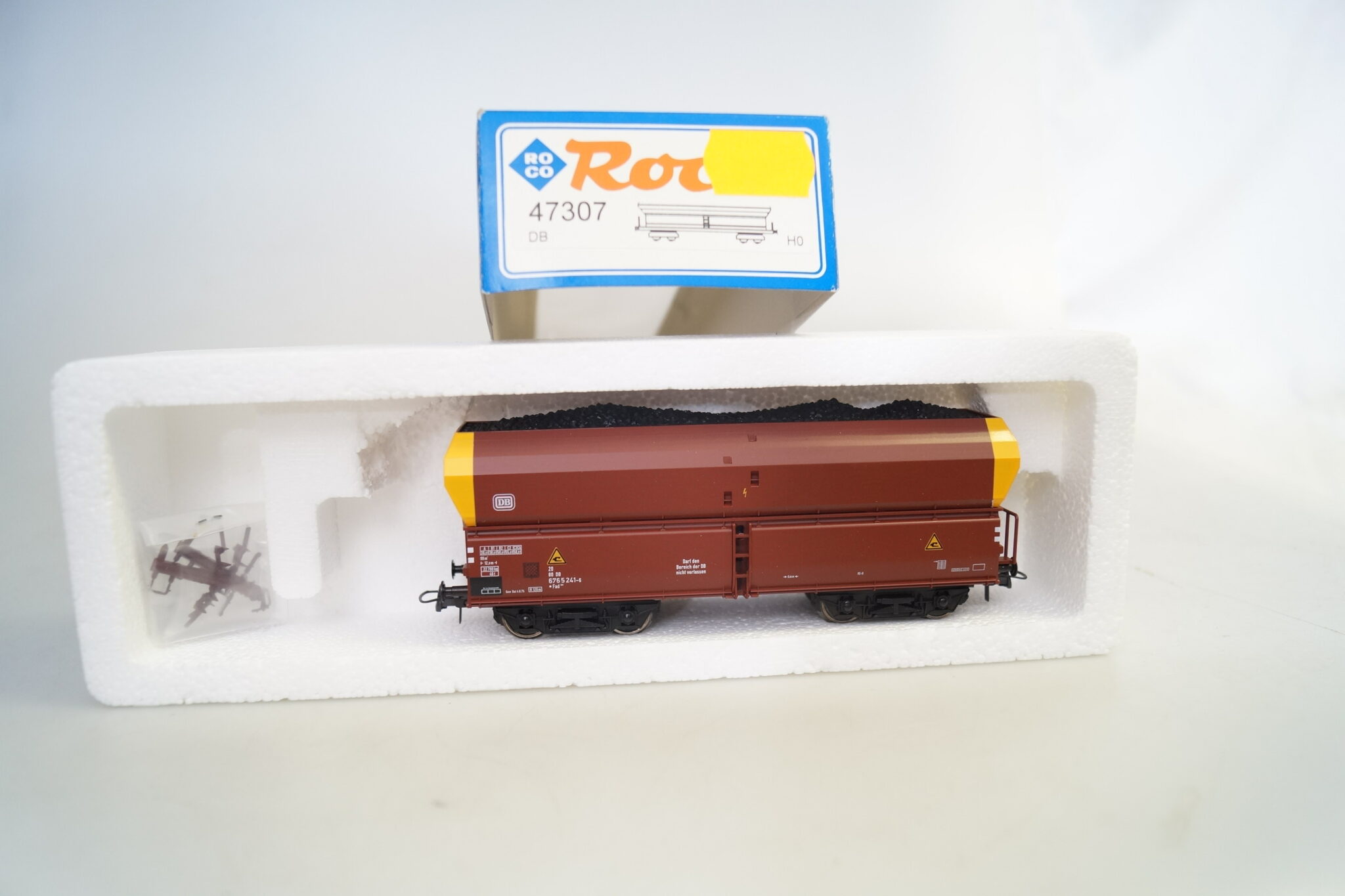 H0 ROCO 47307 Erzwagen DB gelbe Ecken, TOP - gearontologist
