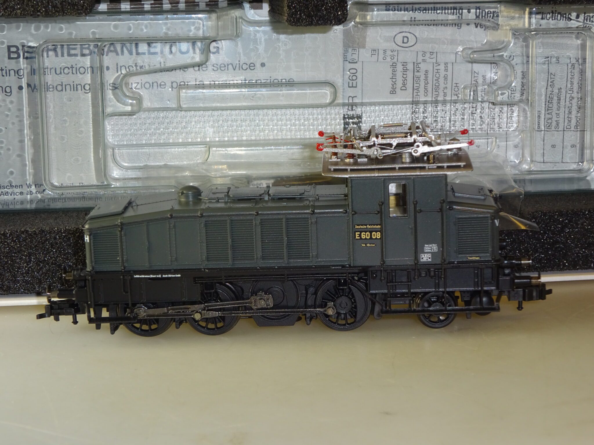 H0 Fleischmann 436001 E-Lok E60 DRG grau, neu - gearontologist