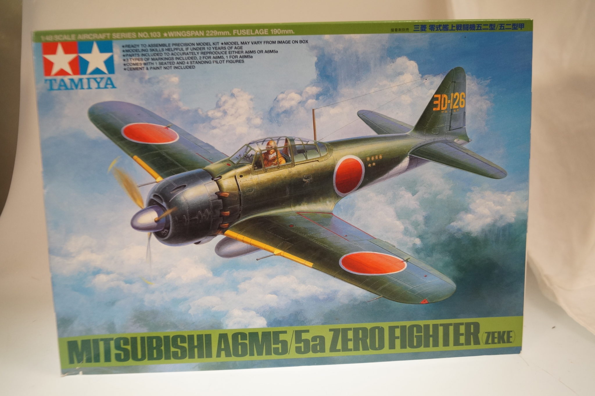 61103 Tamiya 1:48 Mitsubishi A6M5/5a Zero Fighter, neu/ovp - gearontologist