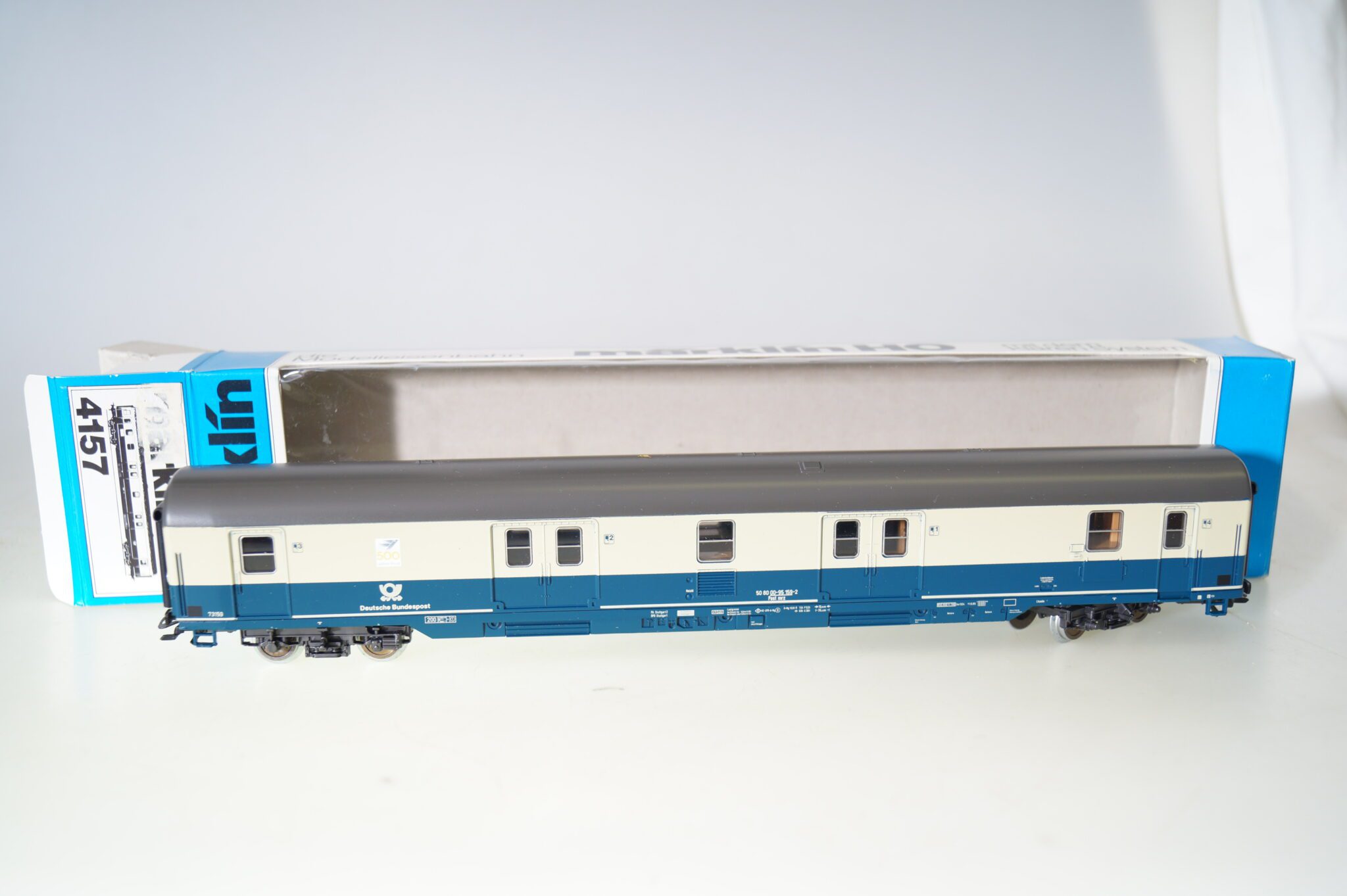 1:87 Märklin 4157 'BAHNPOSTWAGEN DB' - neuw./OVP - gearontologist