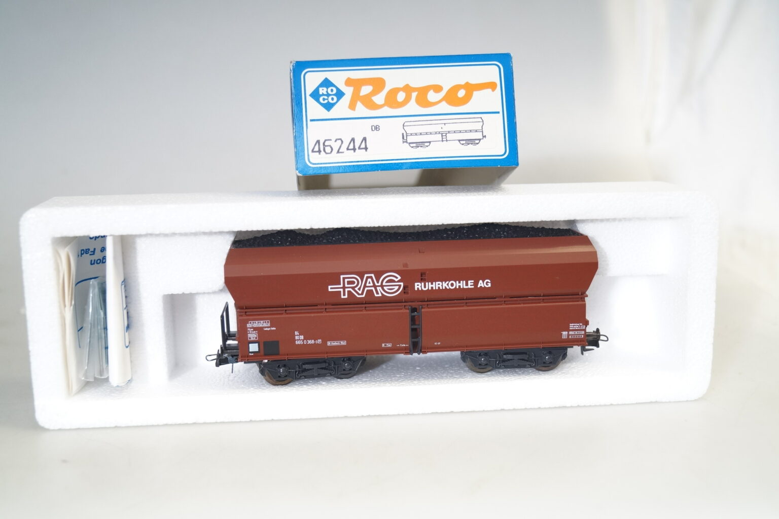 H0 Roco: 46244 Selbstentladewagen RAG, neuw./ovp/AC-Achsen - gearontologist