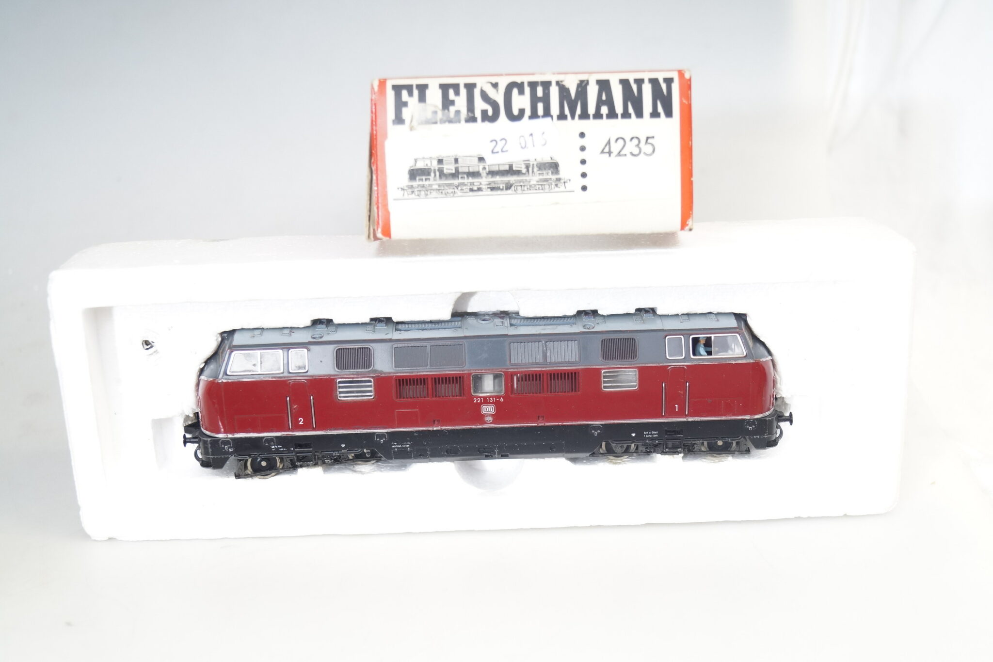H0 Fleischmann 4135 Diesellok 221 131-6, Mangel/OVP - gearontologist