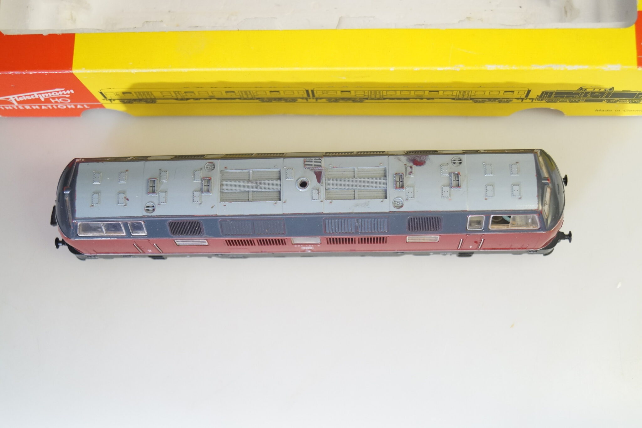 H0 Fleischmann 4135 Diesellok 221 131-6, Mangel/OVP - gearontologist