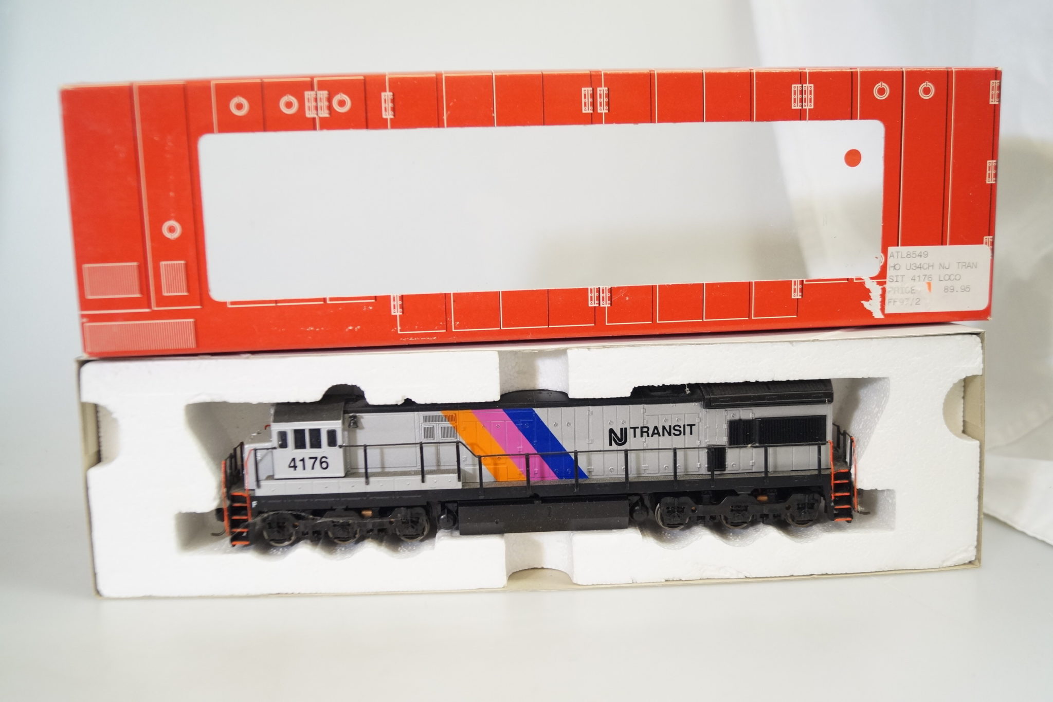 H0: 8549 Atlas US-Diesellok U34CH NJT #4176, neuw./ovp - gearontologist