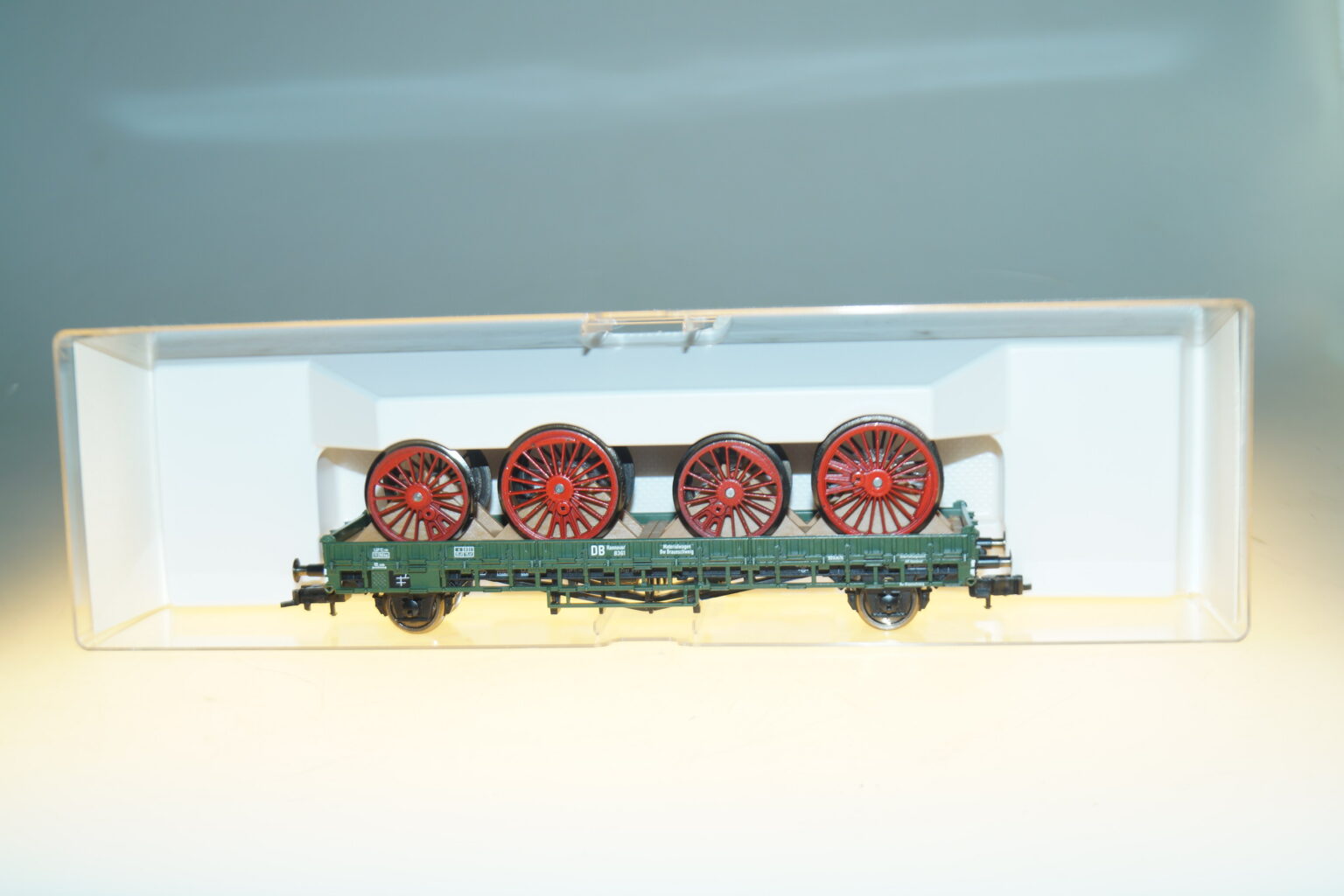 H0 Fleischmann 98 5227K Niederbordwagen Mit Lok-Radsatz, TOP/OVP ...