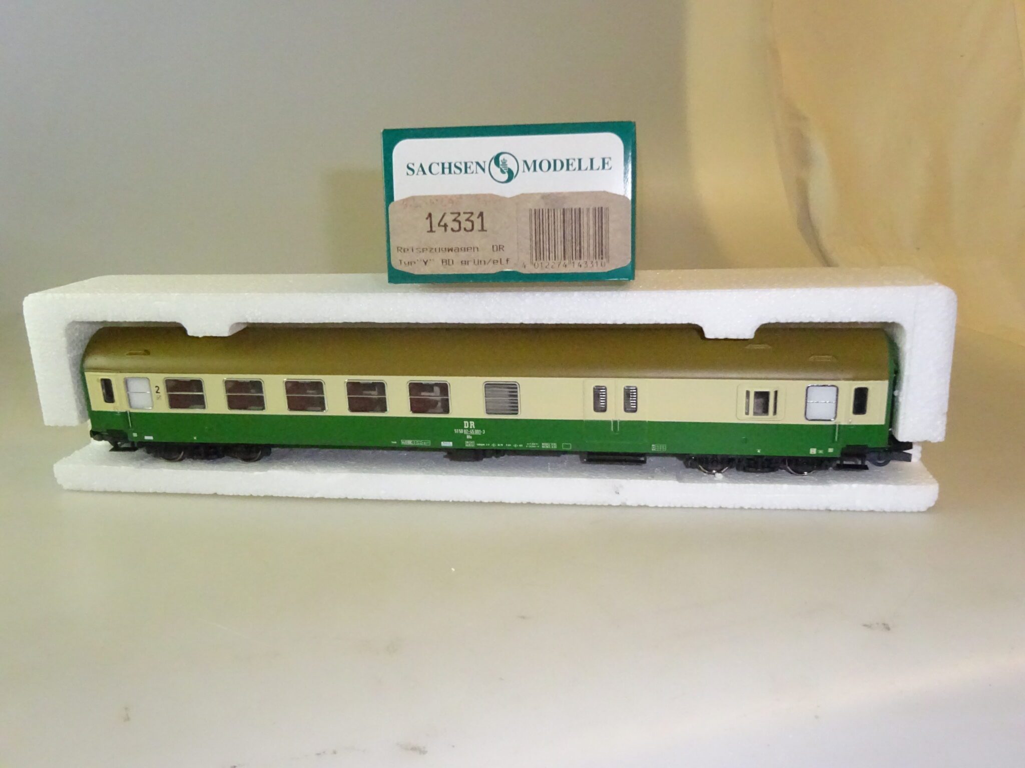 h0 Sachsenmodelle 14331 Reisezugwagen 2.Kl./Gep.Abt. Typ Y, neuw./OVP ...