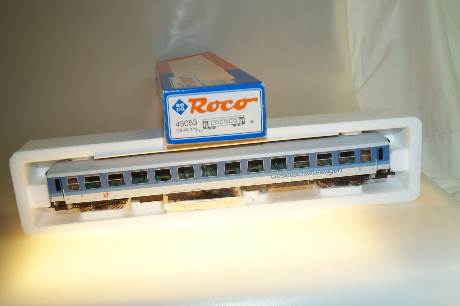 h0 Roco 45053 Gesellschaftswagen Interregio, top/ovp/AC-Achsen ...