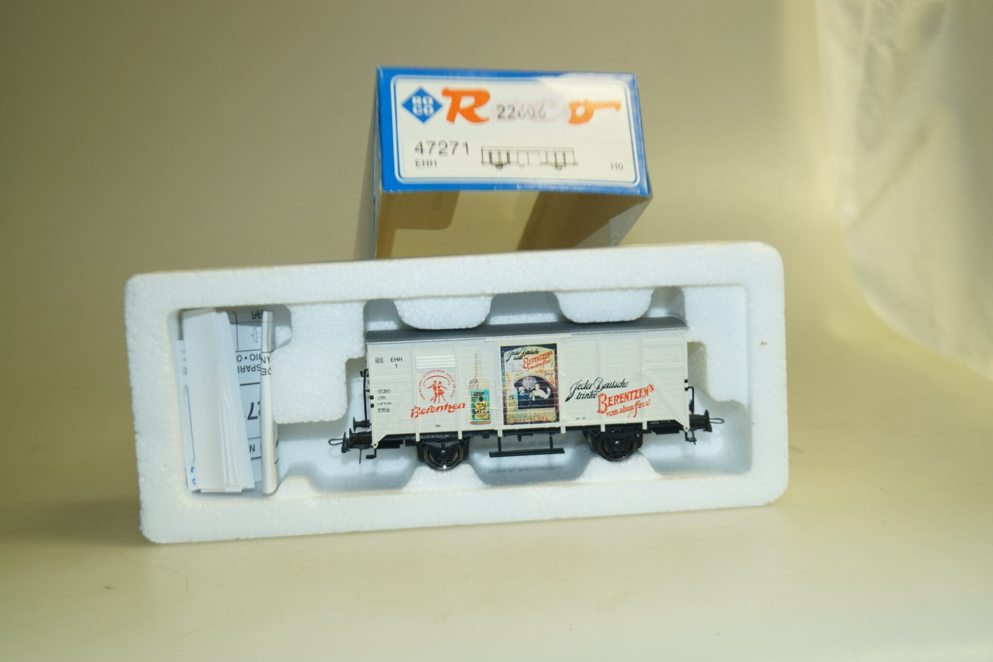 H0 Roco 47271 Ged. Güterwagen Berentzen, top/ovp – gearontologist