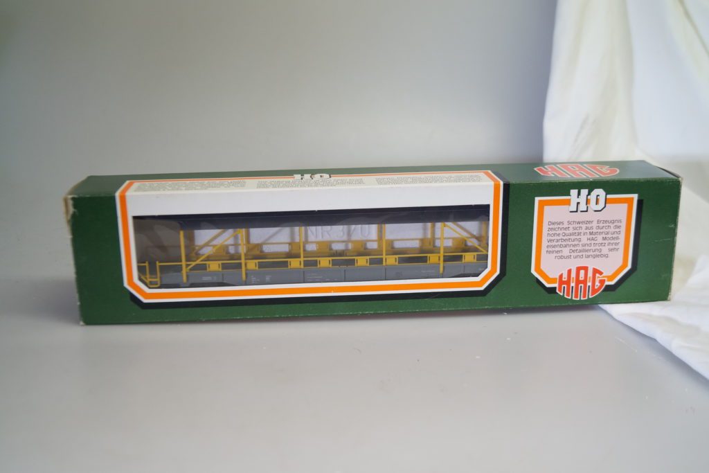 H0 HAG 371 AUTOTRANSPORTWAGEN SBB CFF BLS, TOP/OVP - gearontologist