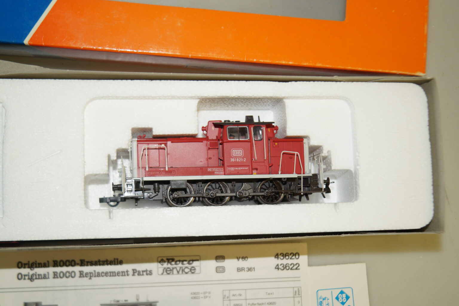 H0 Roco 43622 Diesellok BR 361 821-2, top/OVP – gearontologist