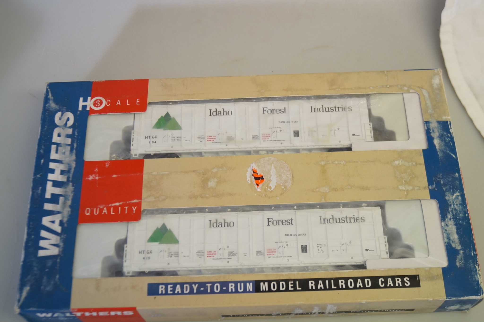 h0 Walthers 27005 2x Güterwagen Thrall Door Box Car Idaho Forest Ind ...
