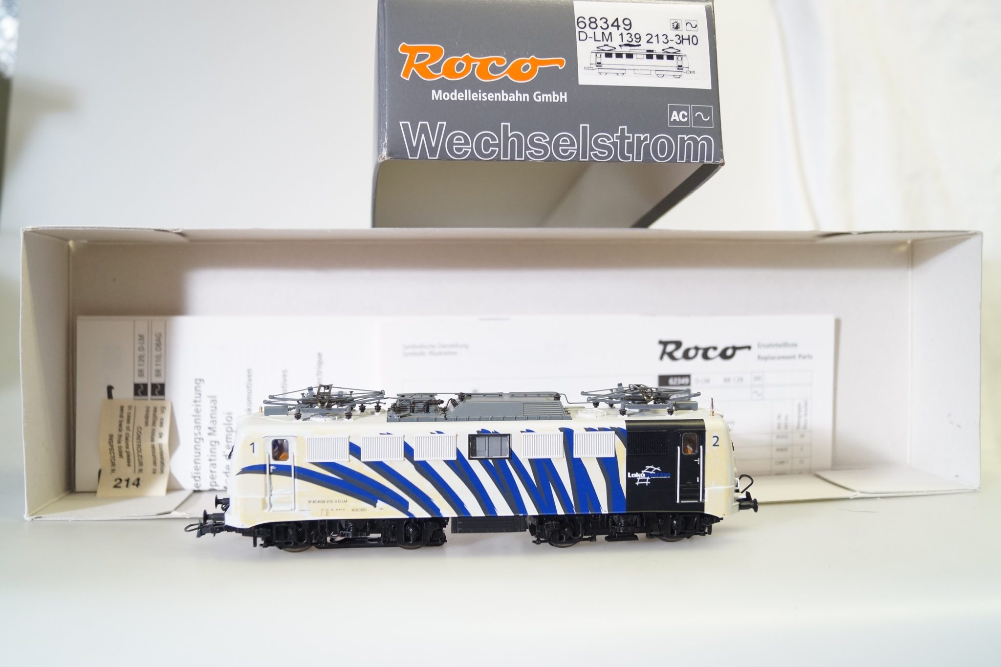 AC! h0 Roco 68349 E-Lok BR 139 213-3, top/ovp - gearontologist