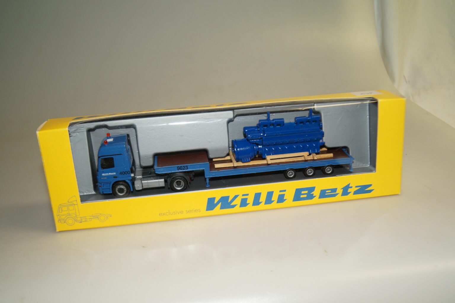 (057) 1:87 Herpa exclusive MB Actros Schwerlast Sz Willi Betz #4000 ...