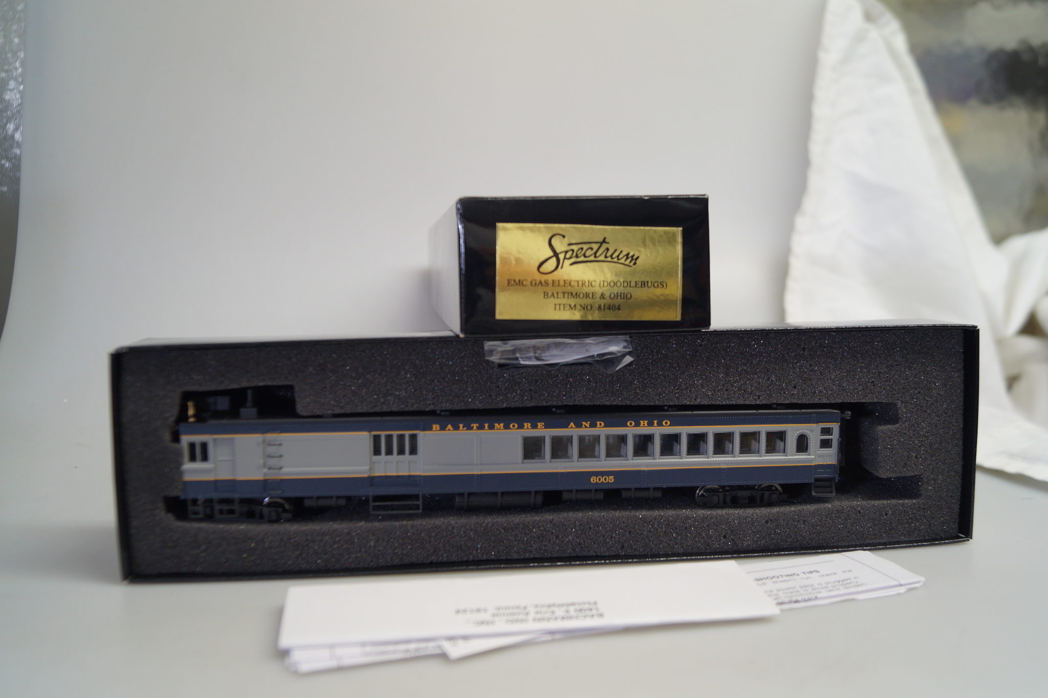 H0 81404 Bachmann Spectrum EMC Doodlebug Baltimore&Ohio, top/ovp ...