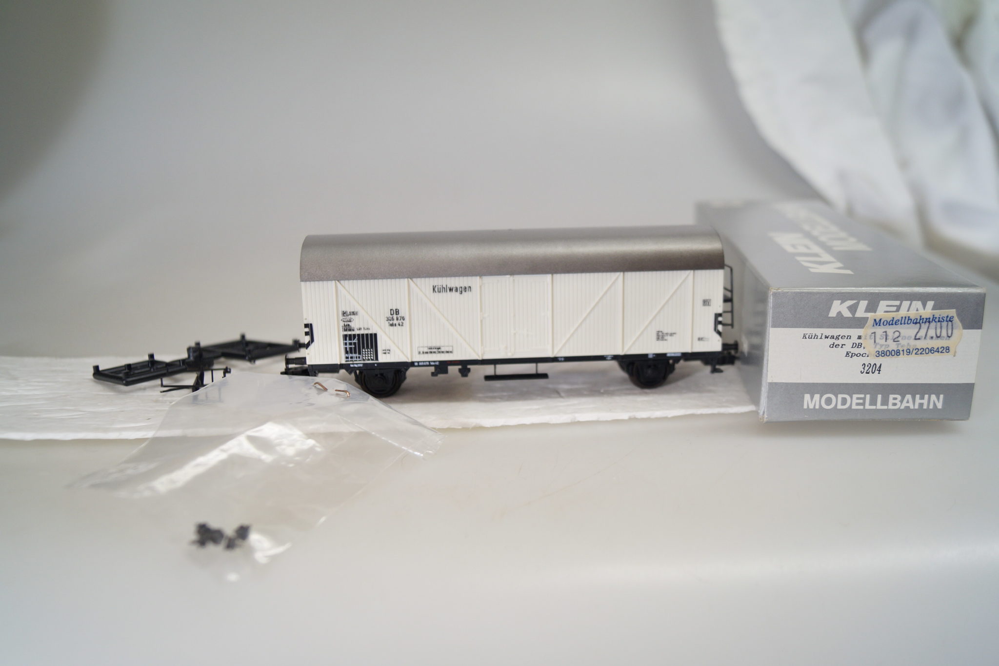 H0 Klein Modellbahn 3204 Kühlwagen Tehs, top/OVP - gearontologist