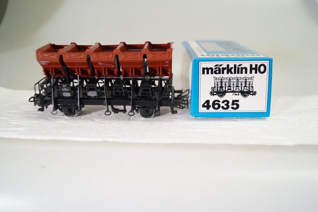 h0 Märklin 4635 Muldenkippwagen, top/ovp – gearontologist