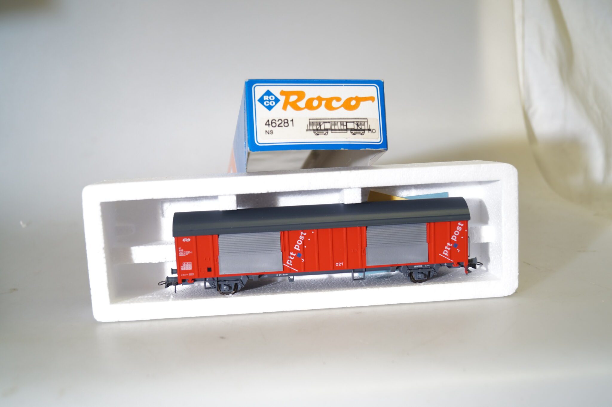 ROCO H0 46281: GÜTERWAGEN „PTT POST“ – NEU – gearontologist