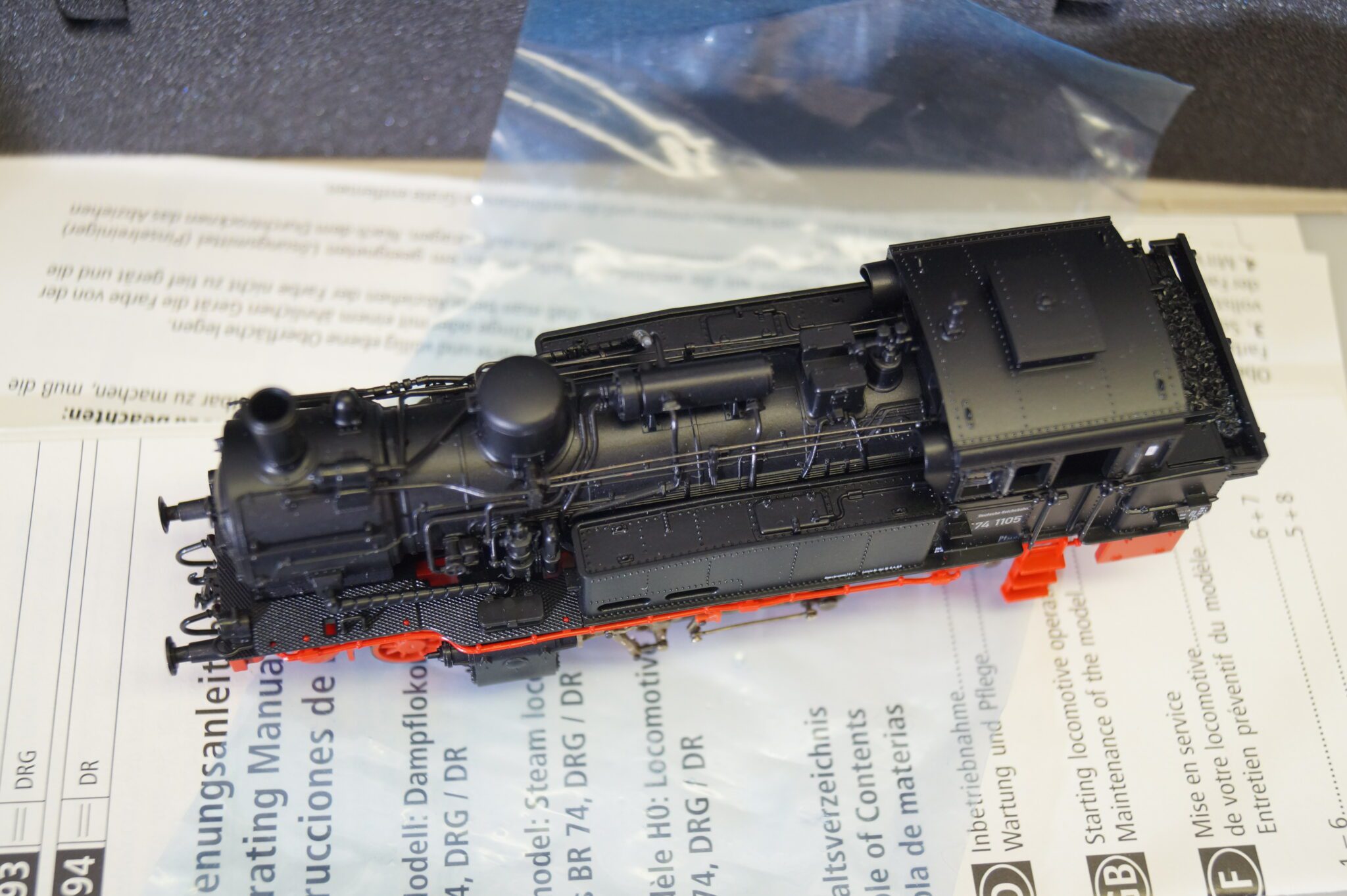 h0: Roco 62294: Dampflok BR 74 1105, top/OVP - gearontologist