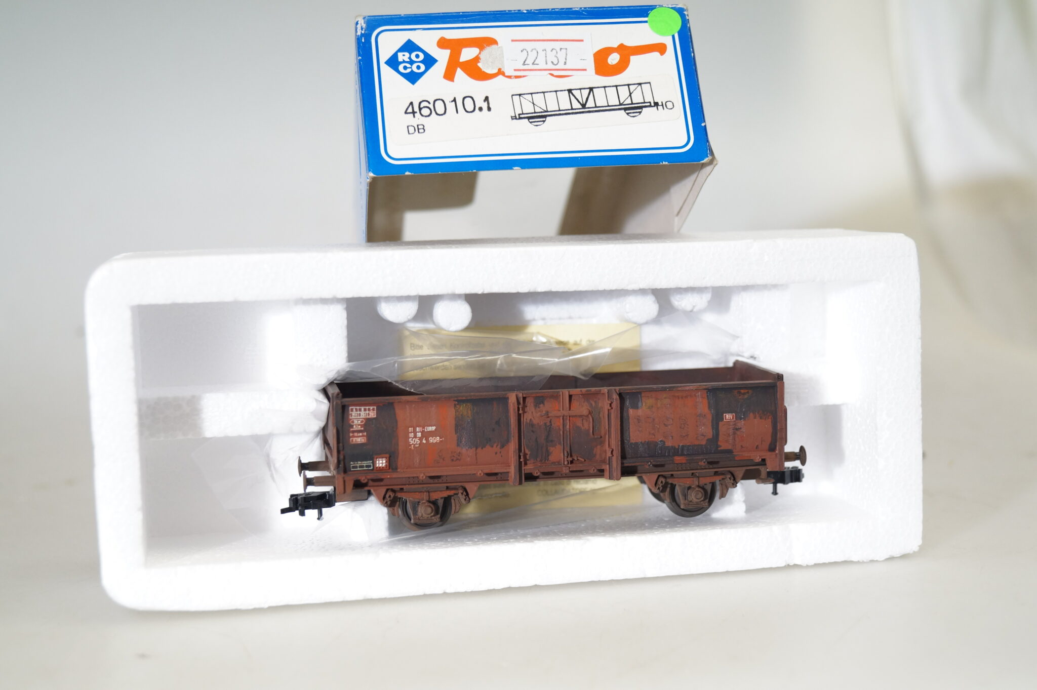 h0 Roco 46010 Hochbordwagen, top/ovp/gealtert - gearontologist