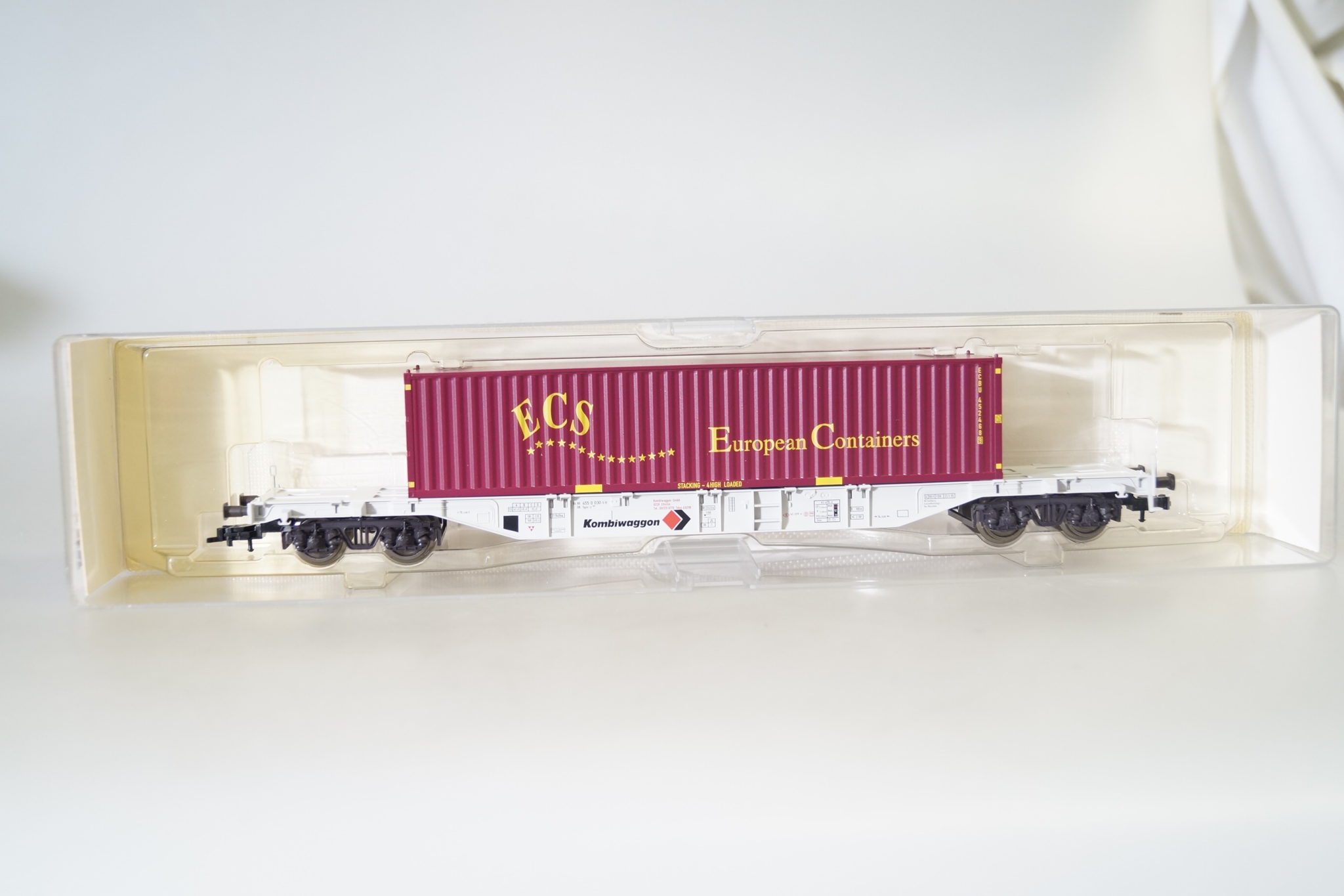 H0 Fleischmann 5251 K Containertragwagen 'ECS', TOP/OVP - gearontologist