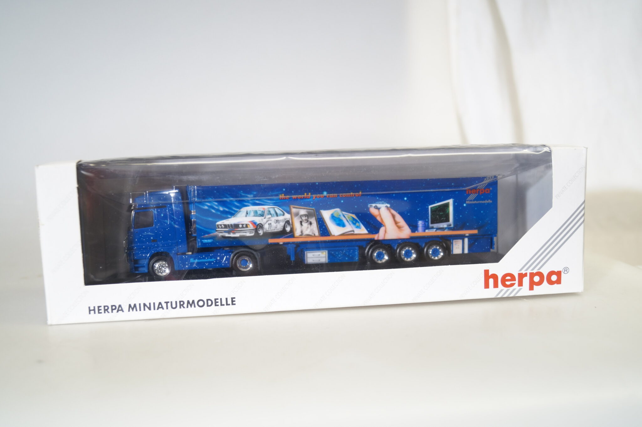 1:87 Herpa PC Box 120159 MB Actros Sz Schumacher, neuw./ovp ...