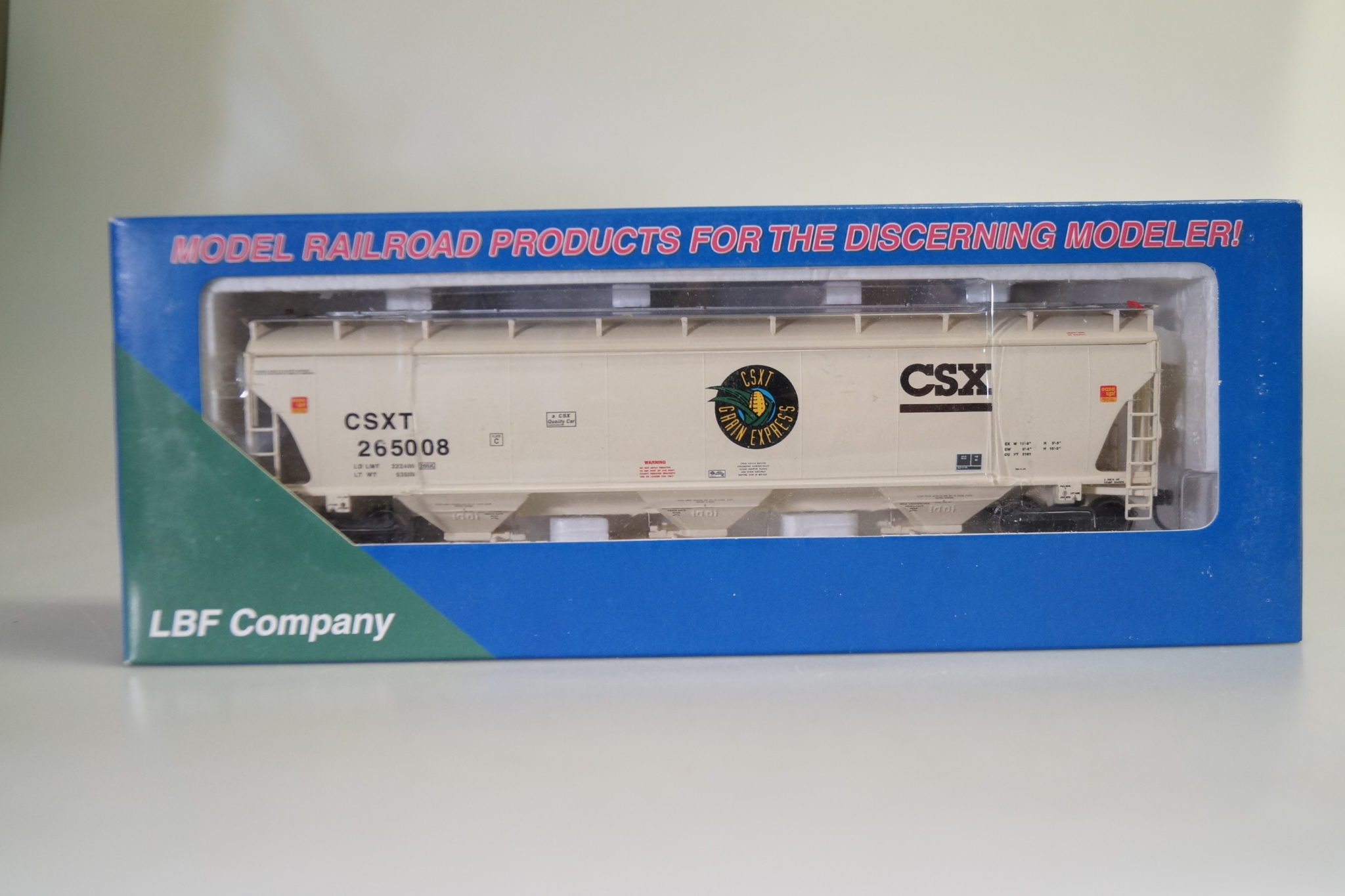 H0 LBF 2108 Trinity Grain Hopper CSX #265008, neu - gearontologist