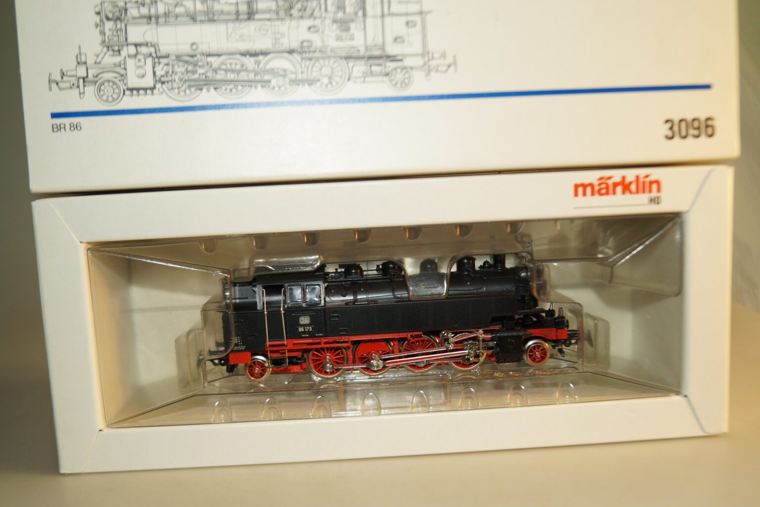 h0 Märklin 3096 Dampflok BR 86, neuw./weiße Ovp - gearontologist