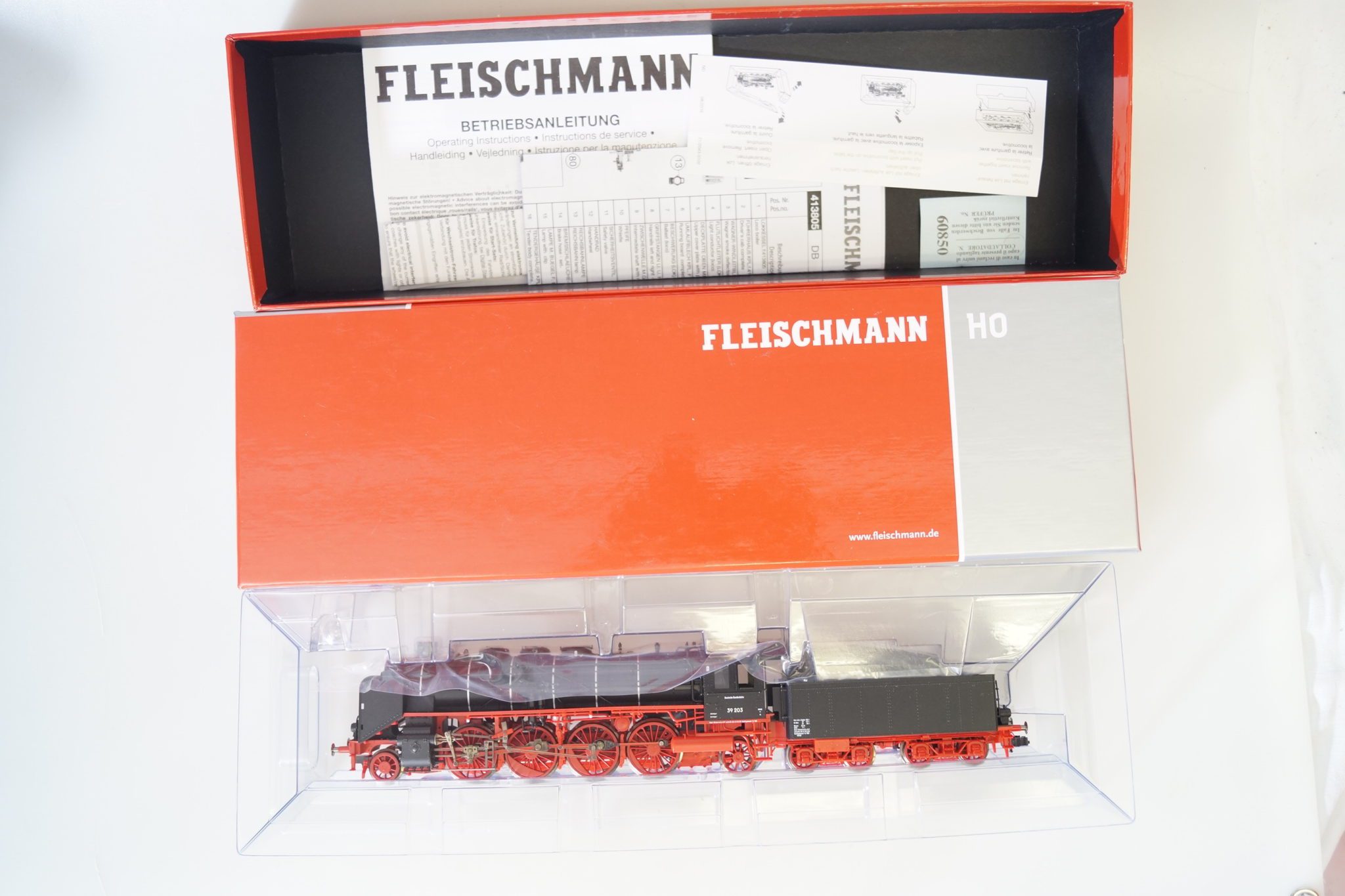 H0: Fleischmann 413805 Schlepptenderlok BR 39, top/OVP - gearontologist