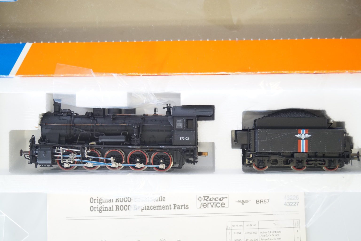 H0: Roco 43226 Dampflok BR 57 2103 der NSB Norwegen, neuw./ovp ...