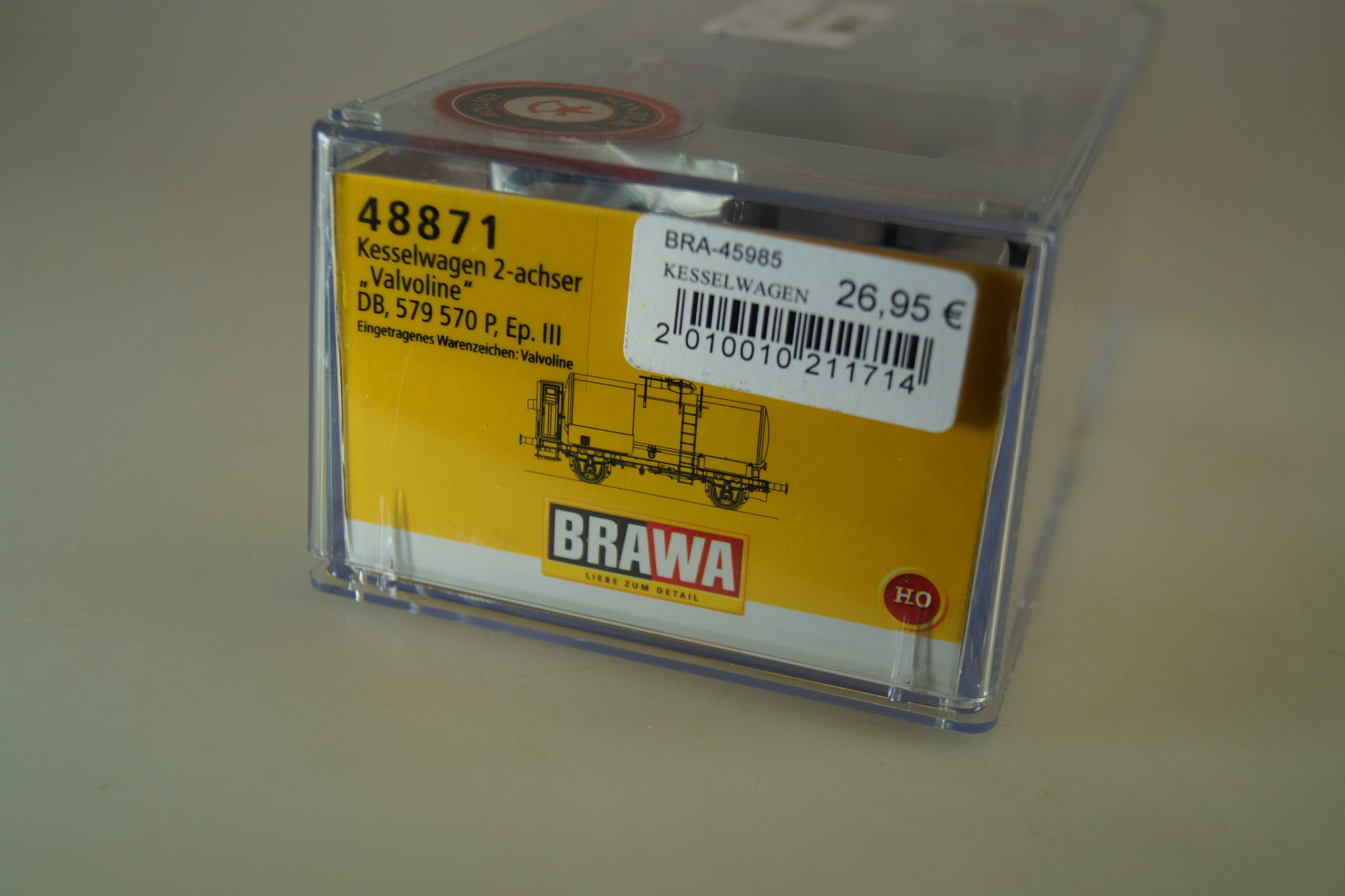 H0: Brawa 48871 Kesselwagen 'Valvoline', neu - gearontologist
