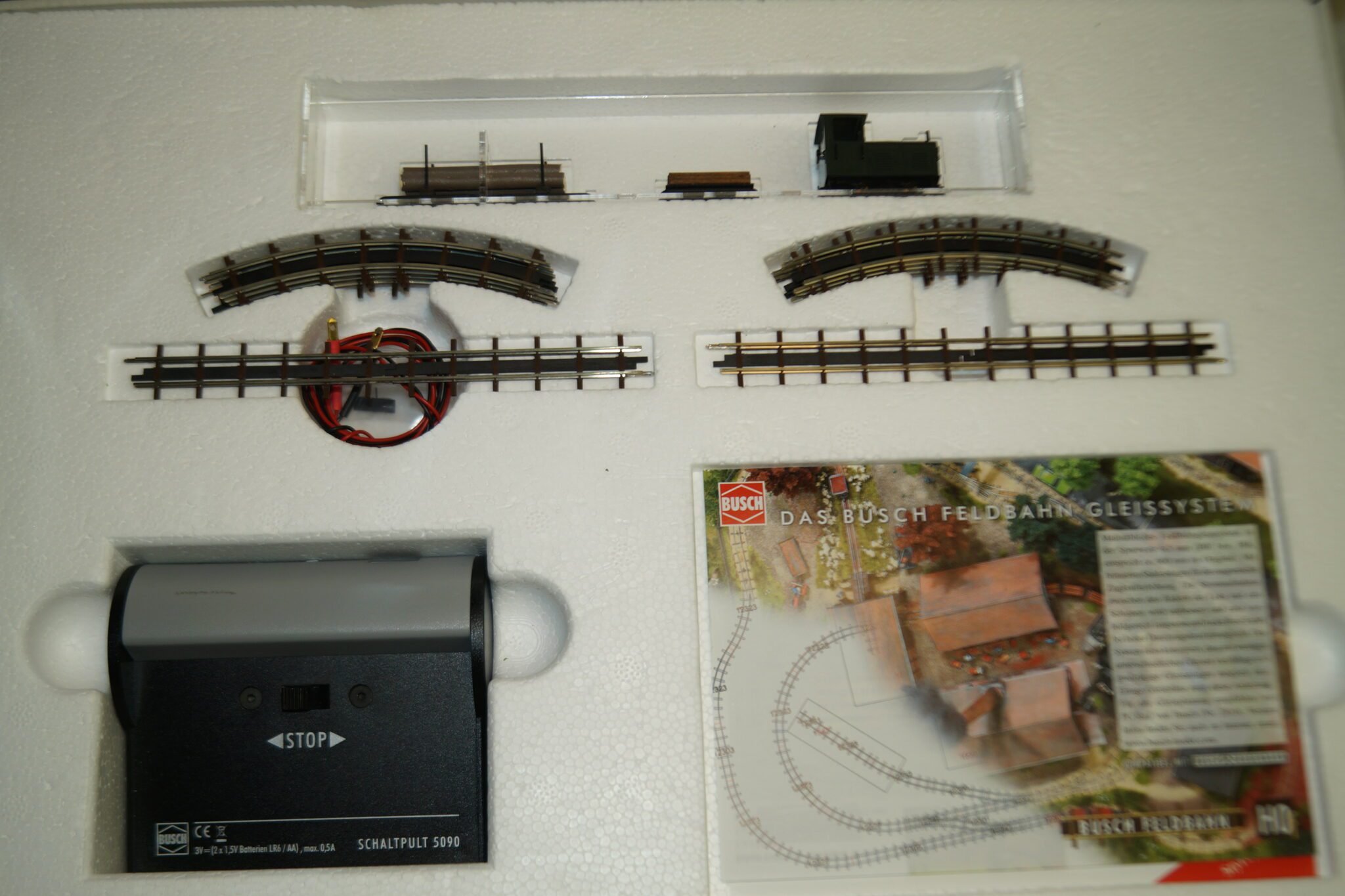 Spur H0f: Busch 12003 Feldbahn-Startset, neuw./ovp - gearontologist