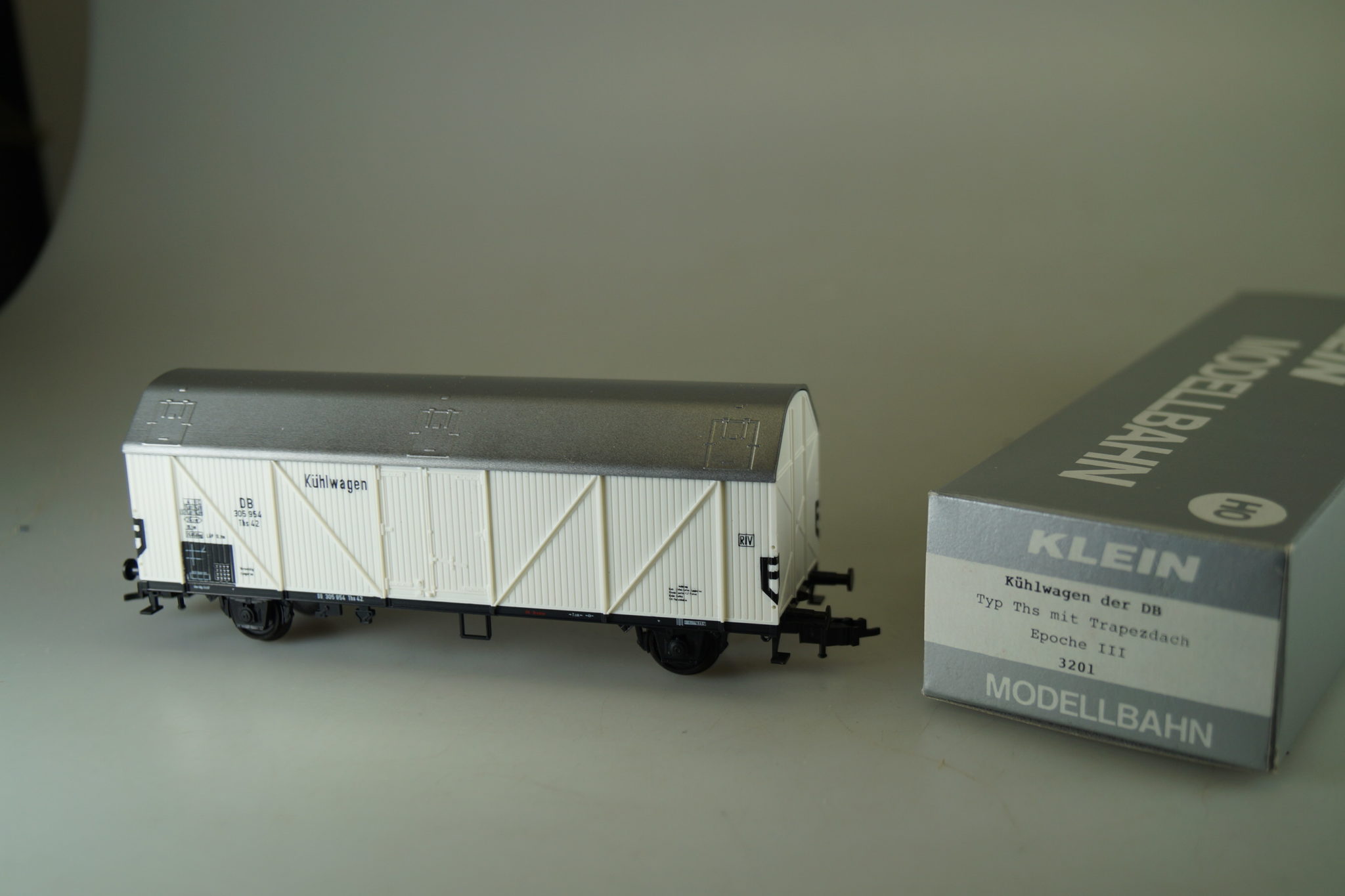 H0 Klein Modellbahn 3201: Kühlwagen ‚Ths‘ – top/ovp – gearontologist