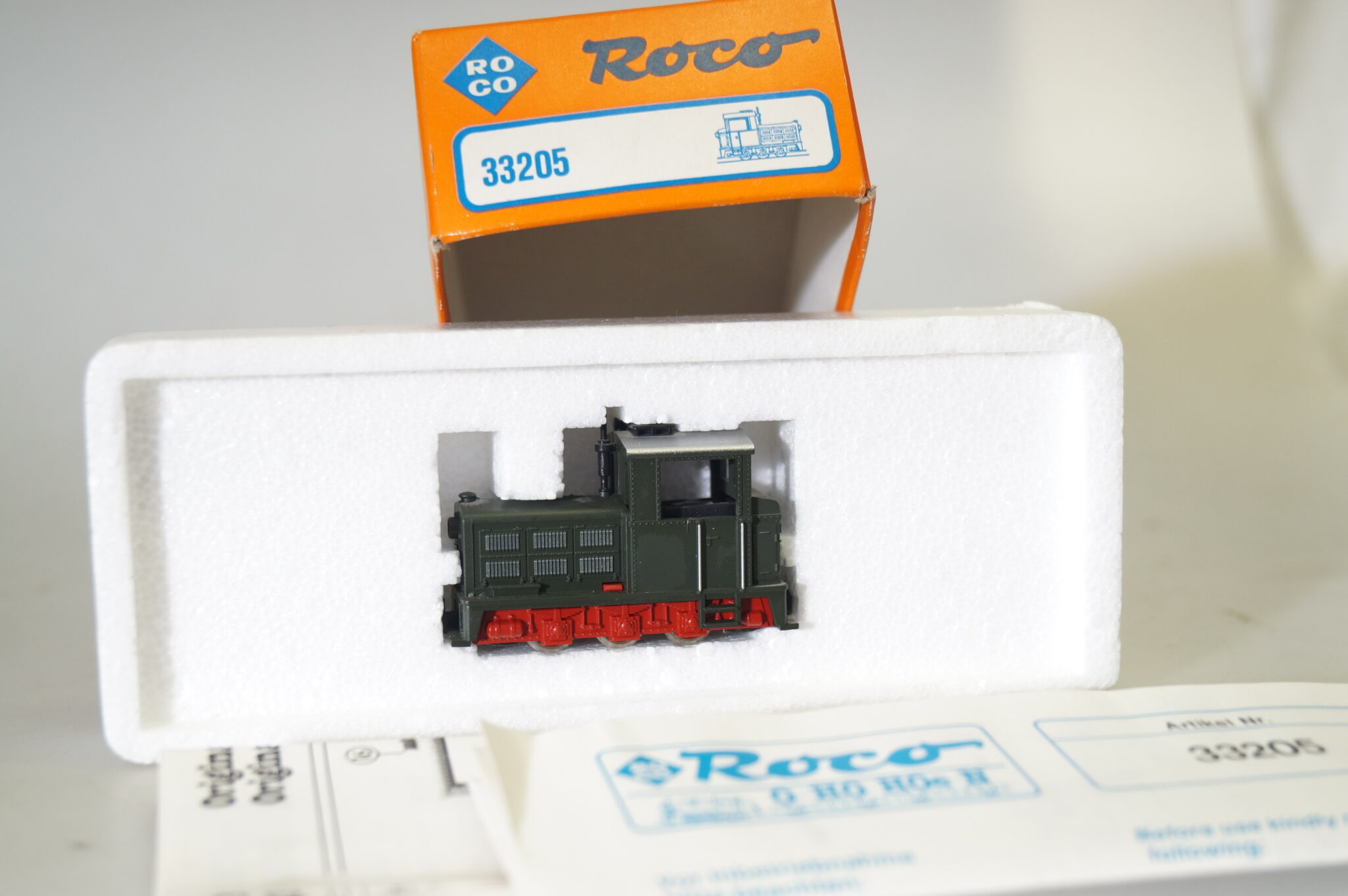 H0e Roco 33205 Feldbahnlok Diesellok, top/ovp – gearontologist