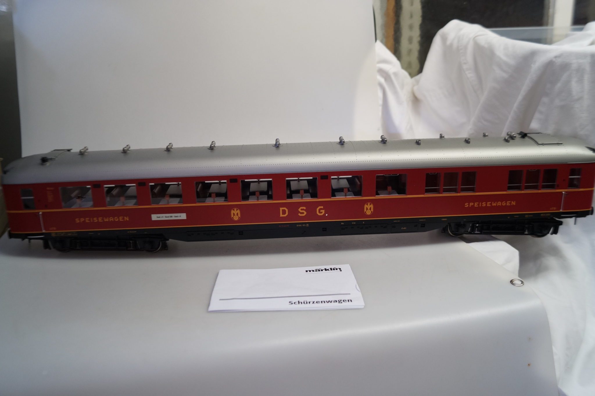 Spur 1: Märklin 58133 Schürzenwagen/Speisewagen, neuw./ovp - gearontologist