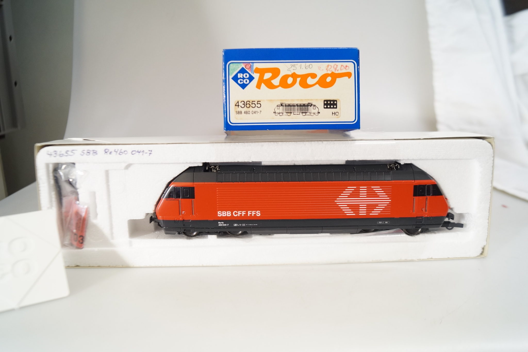 Spur H0 Roco 43655 E-LOK SBB BR 460 041-7, top/ovp - gearontologist
