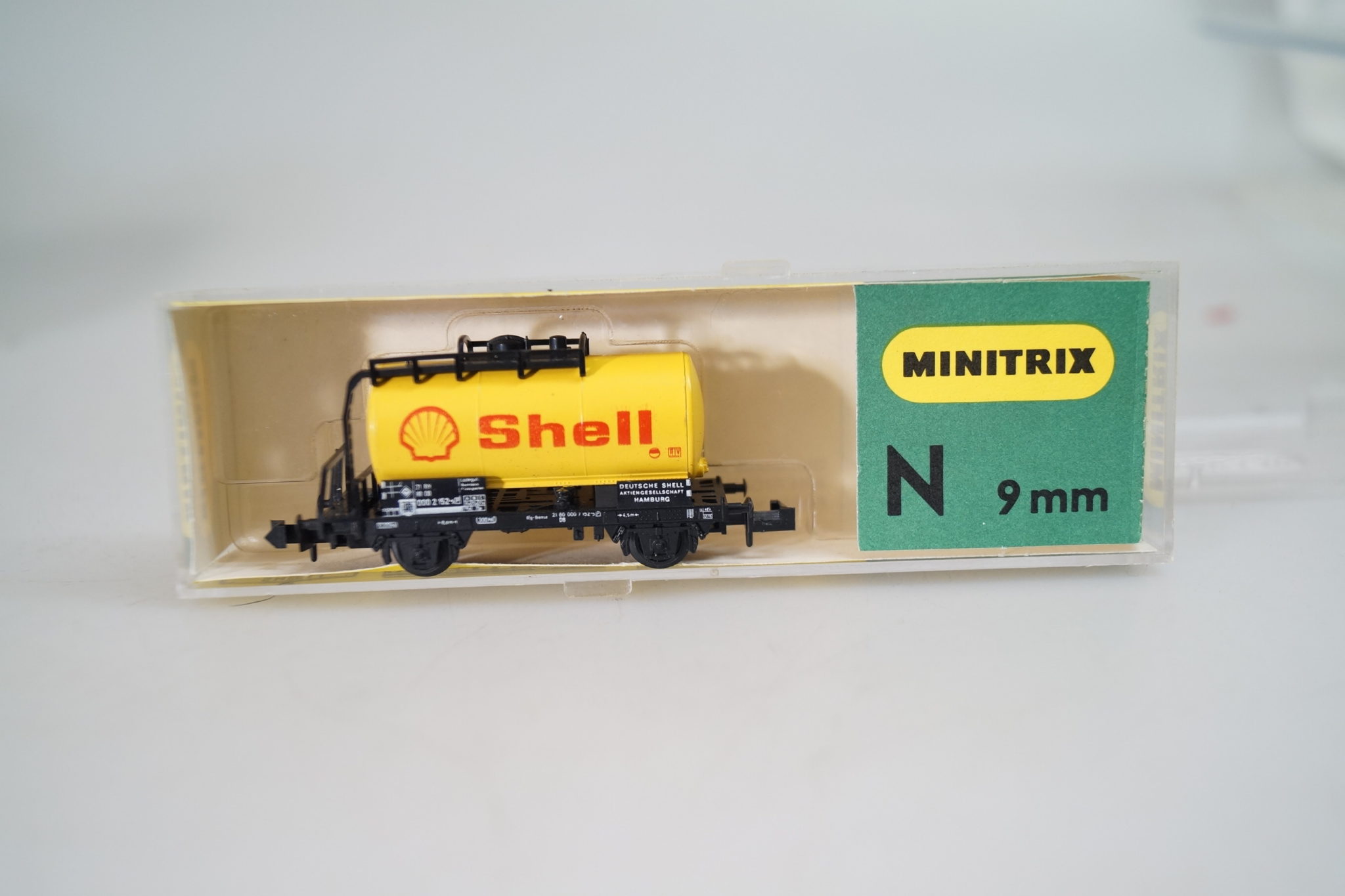 Spur N: Minitrix 3541 Kesselwagen Shell, top/ovp – gearontologist