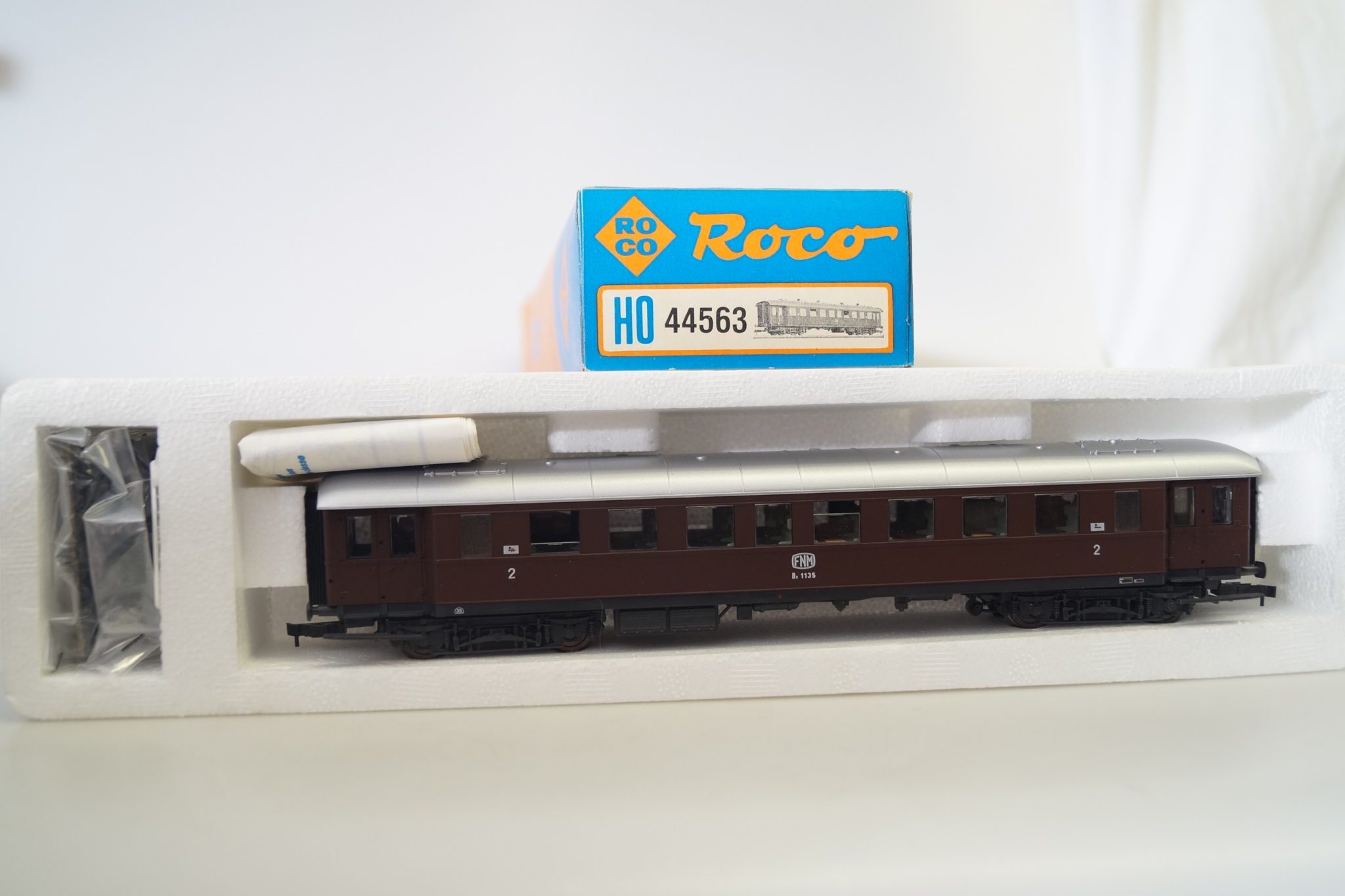 h0 Roco 44563 Personenwagen 2.Kl. FNM, top/ovp – gearontologist